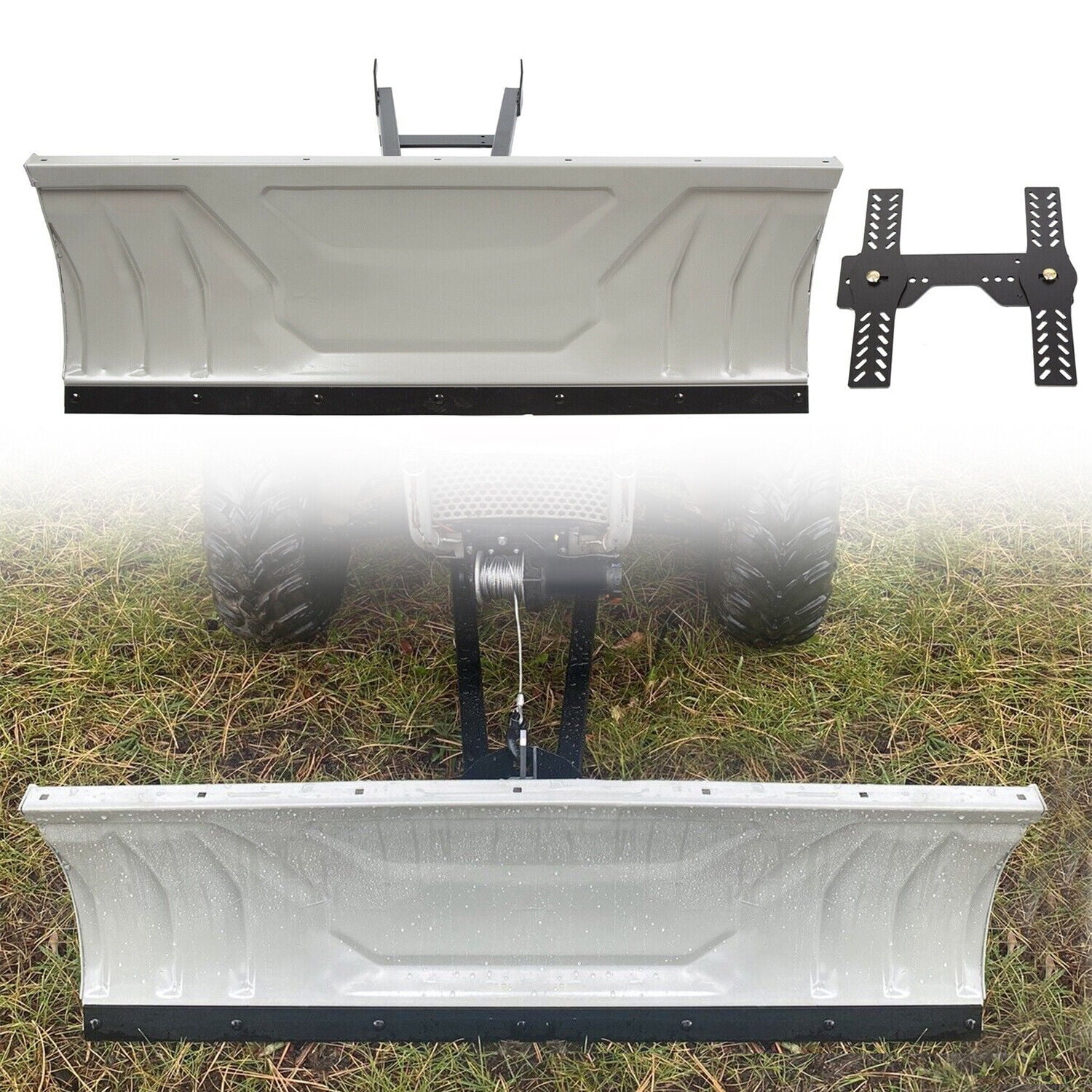 "HECASA 48"" Adjustable ATV Snow Plow Blade Kit for Honda, Kawasaki ...