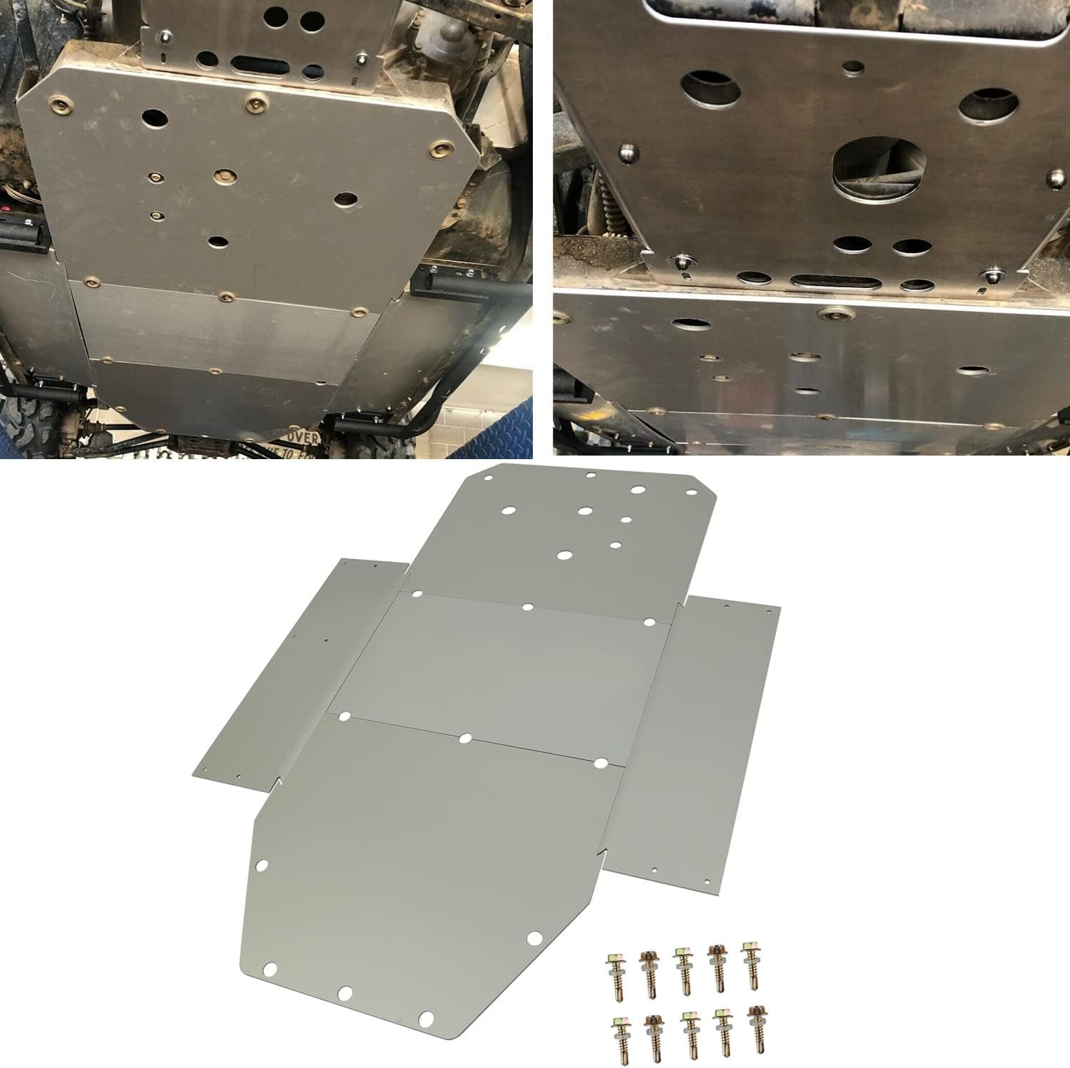 HECASA Aluminum Full Chassis Skid Plate Compatible with 2015-2016 ...