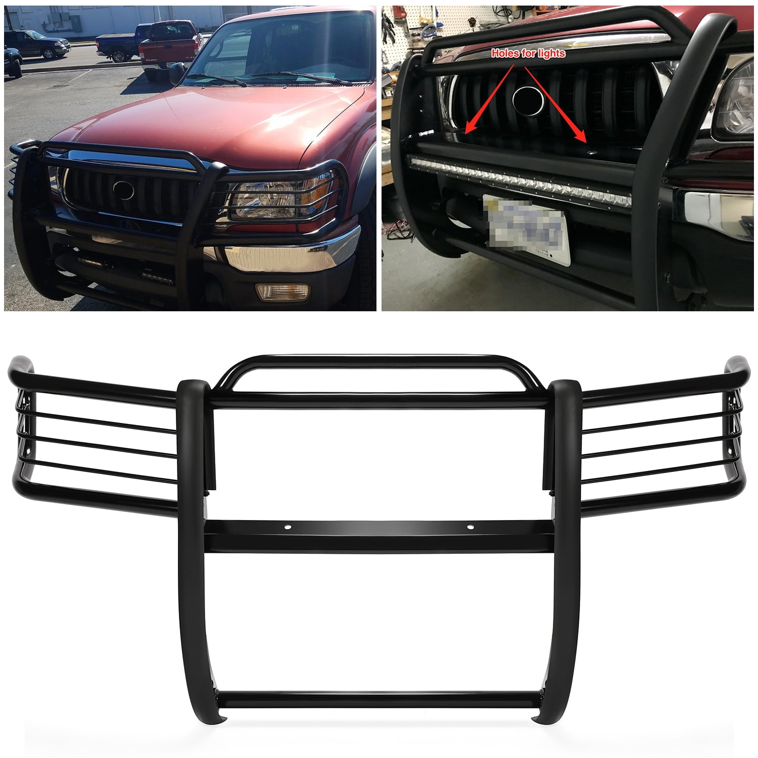 HECASA Steel Front Bumper Protector Bull Bar Grille Guard for 1999-2002 ...