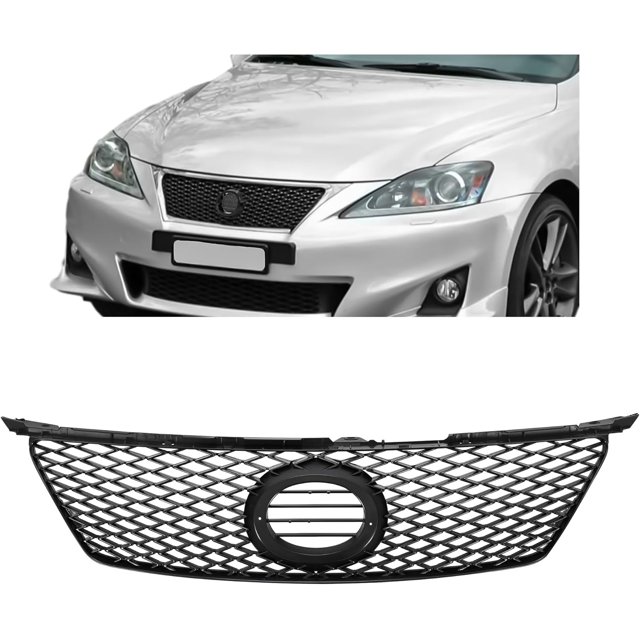 HECASA Front Grill Compatible with 2006 2007 2008 Lexus IS250 IS350 ...