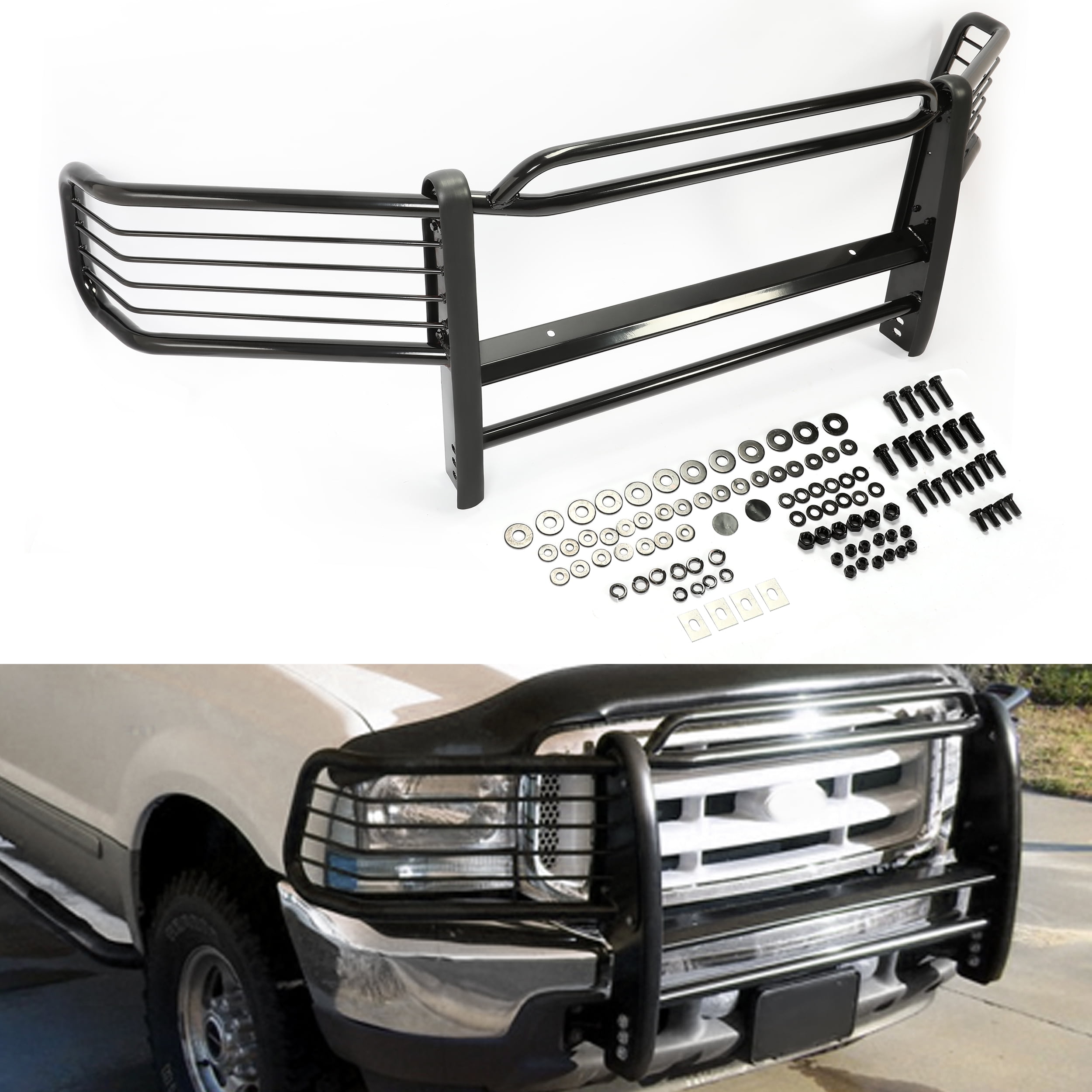 HECASA Front Grille Guard Bumper Brush for 1999-2007 Ford F250 F350 ...