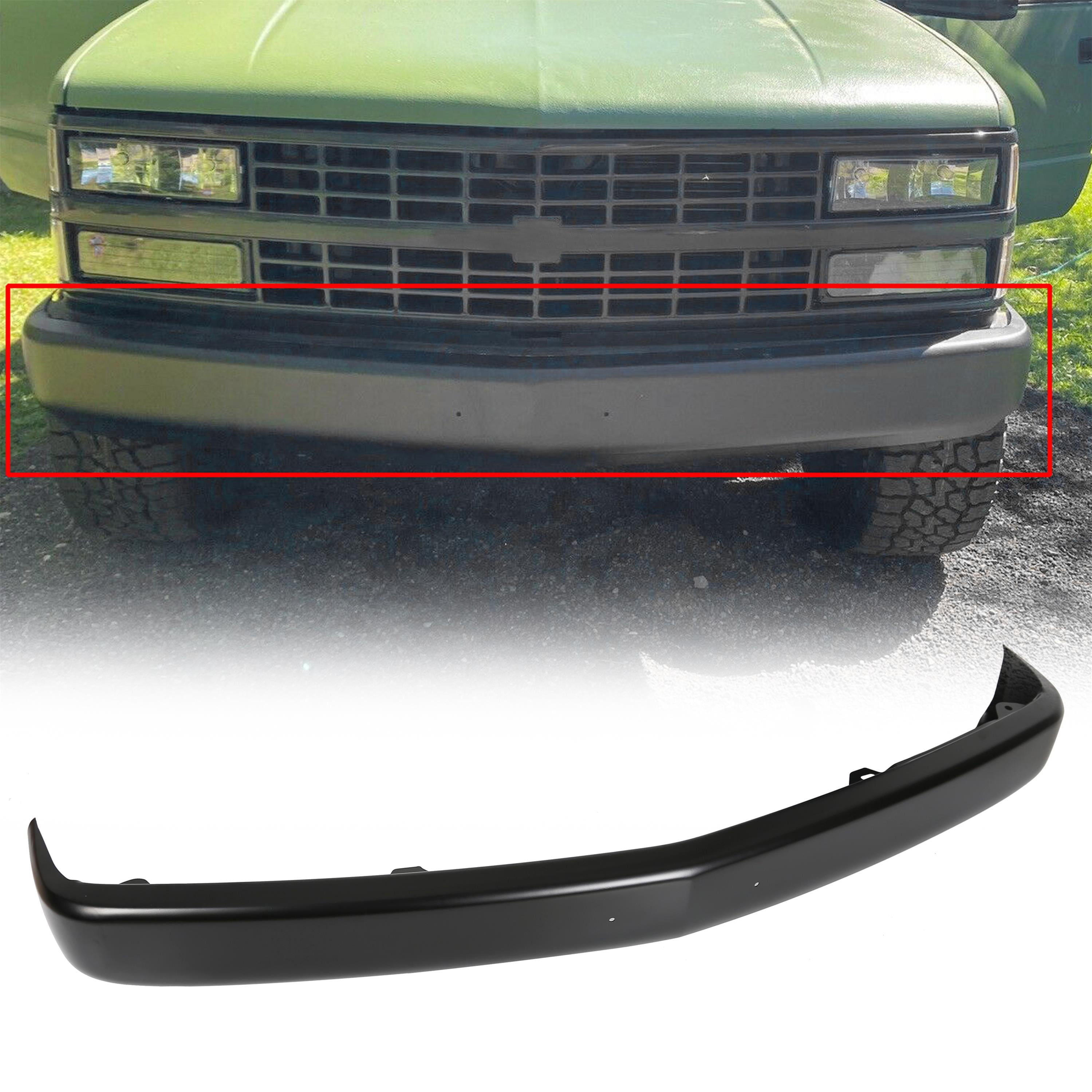 HECASA Primed Front Bumper Bar for Silverado, Sierra, 1988-1998 ...