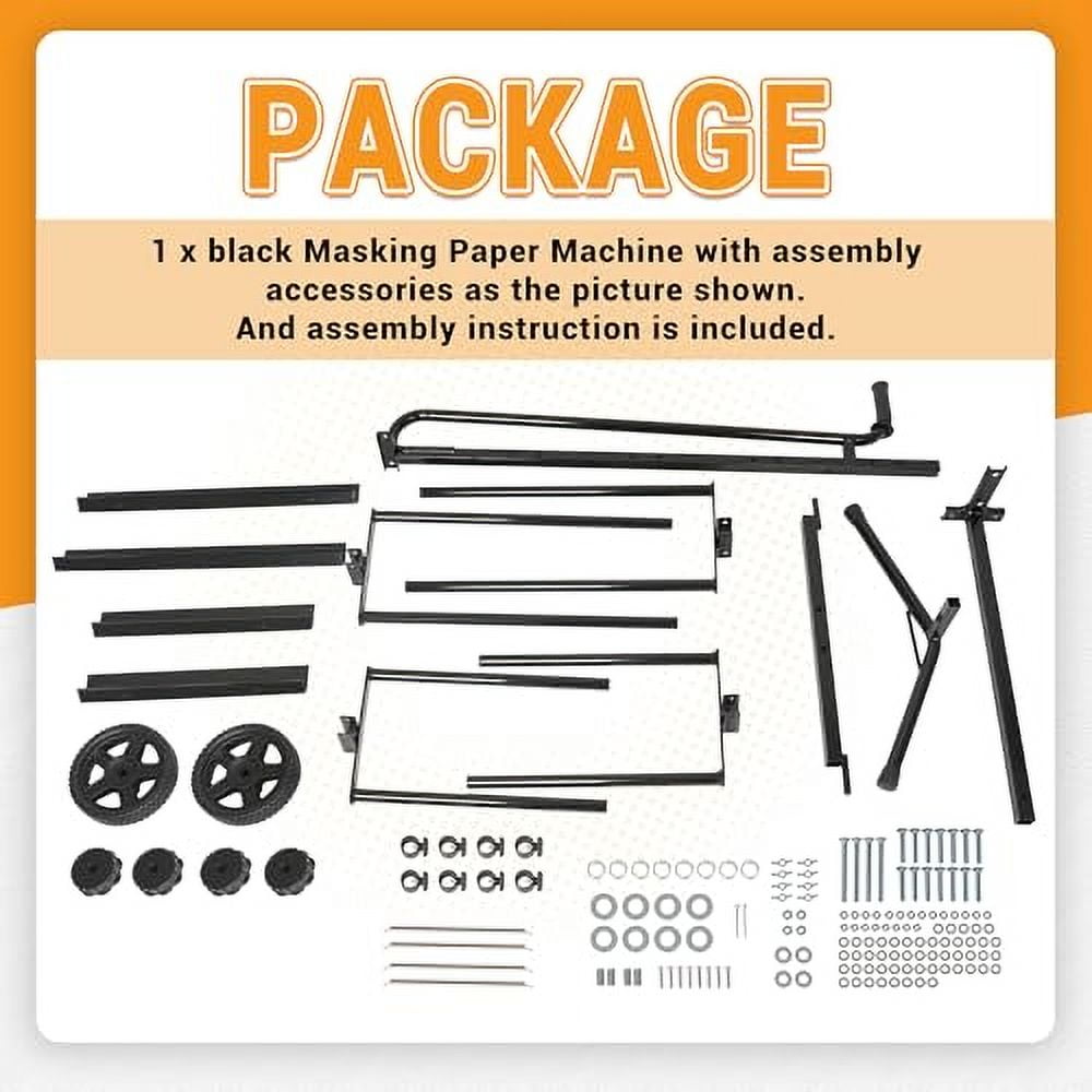 HECASA Masking Paper Machine 12"- 18" Mobile Station Masking Paper Tree ...