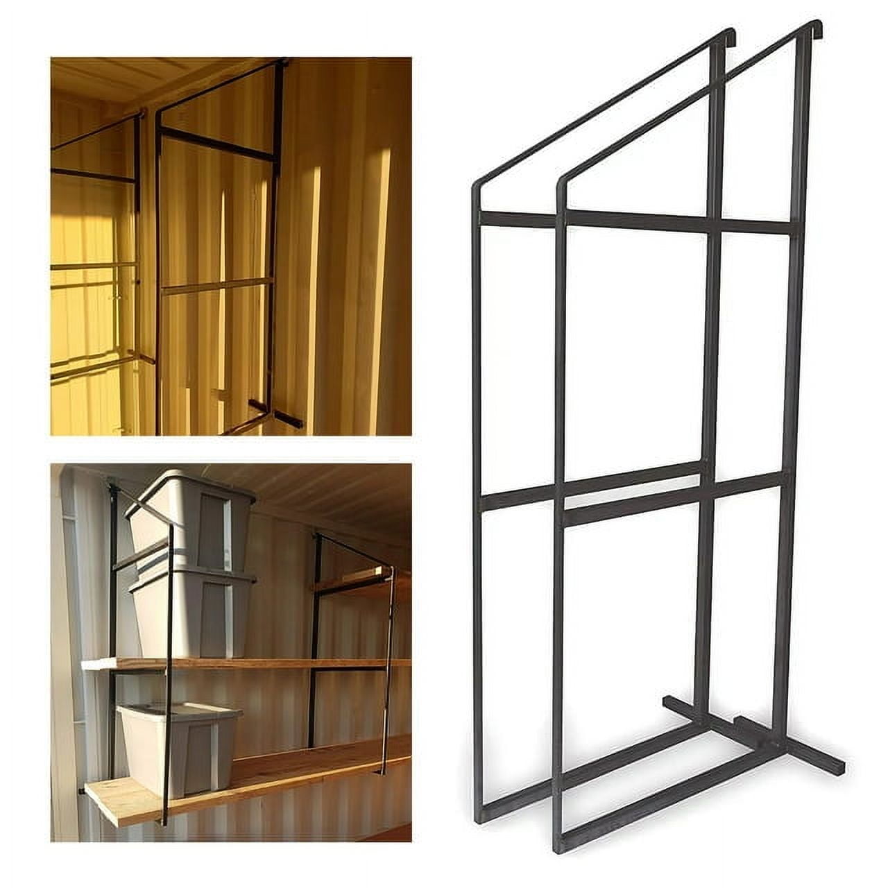 HECASA One Pair Cargo Shipping Container Shelving Brackets Instant Hook ...
