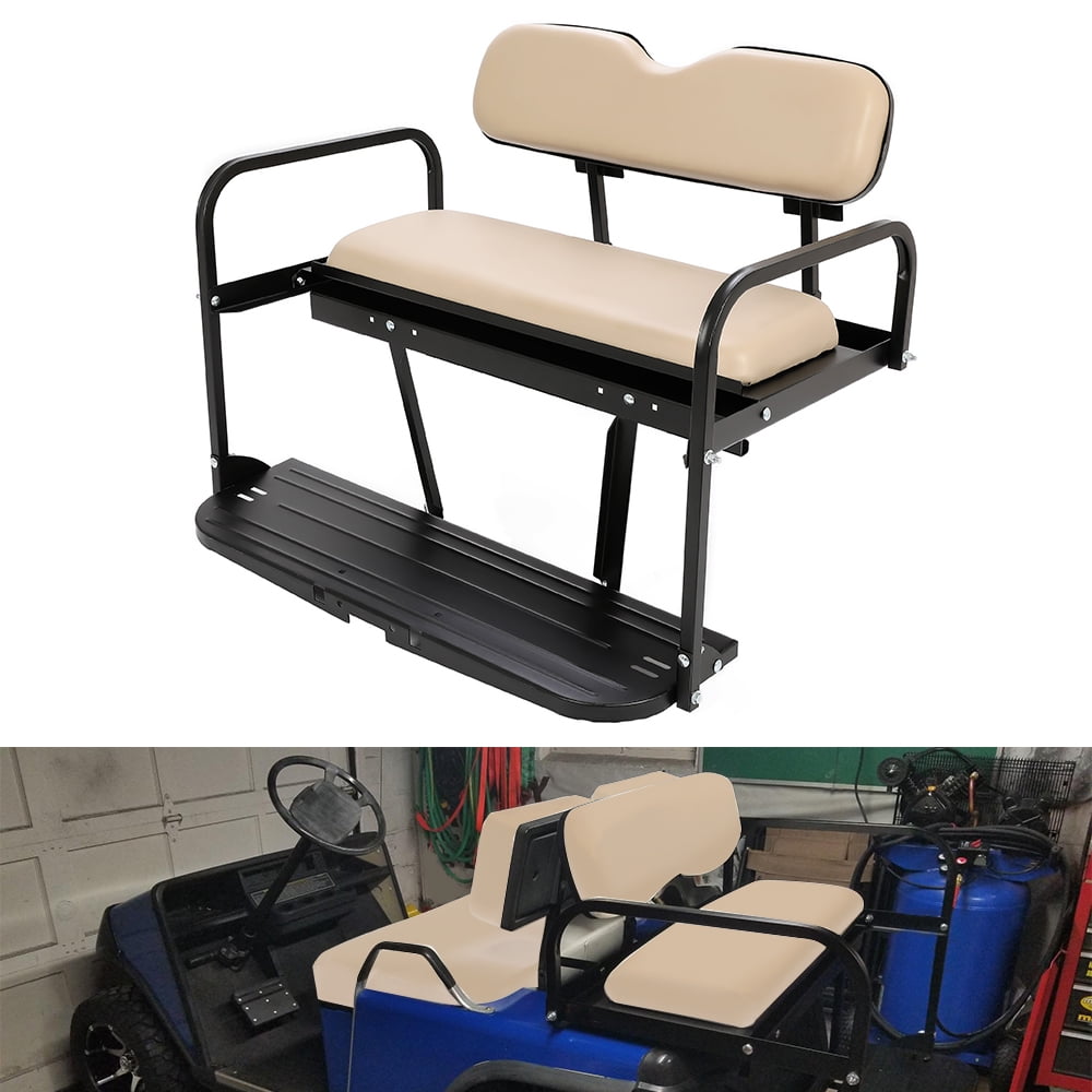 HECASA EZGO Marathon Pre-1994 Tan Rear Back Seat Kit, Flip Folding for ...