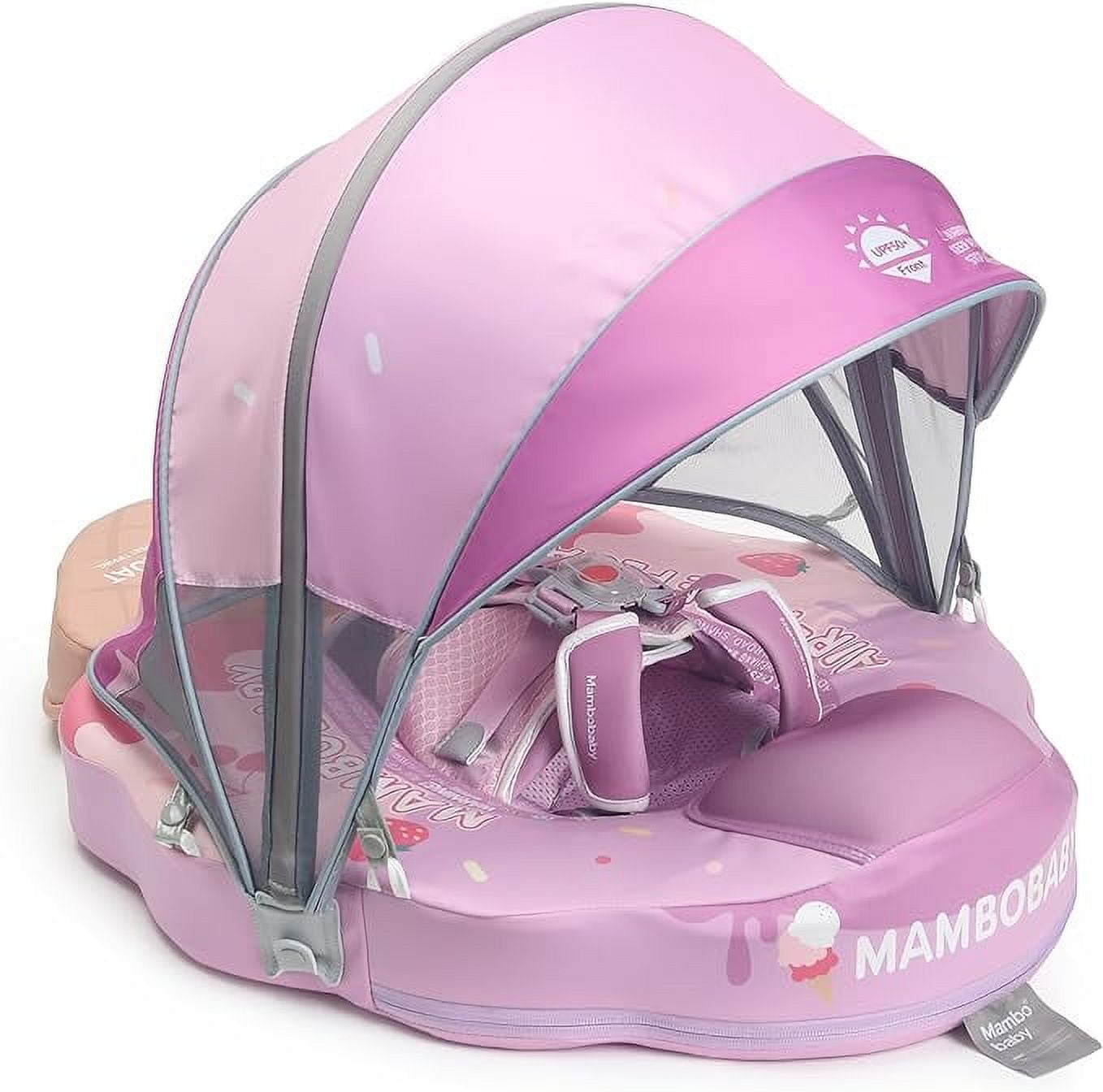 HECCEI Mambobaby Float with Canopy Upgraded Tail Swim Pool Float Non ...