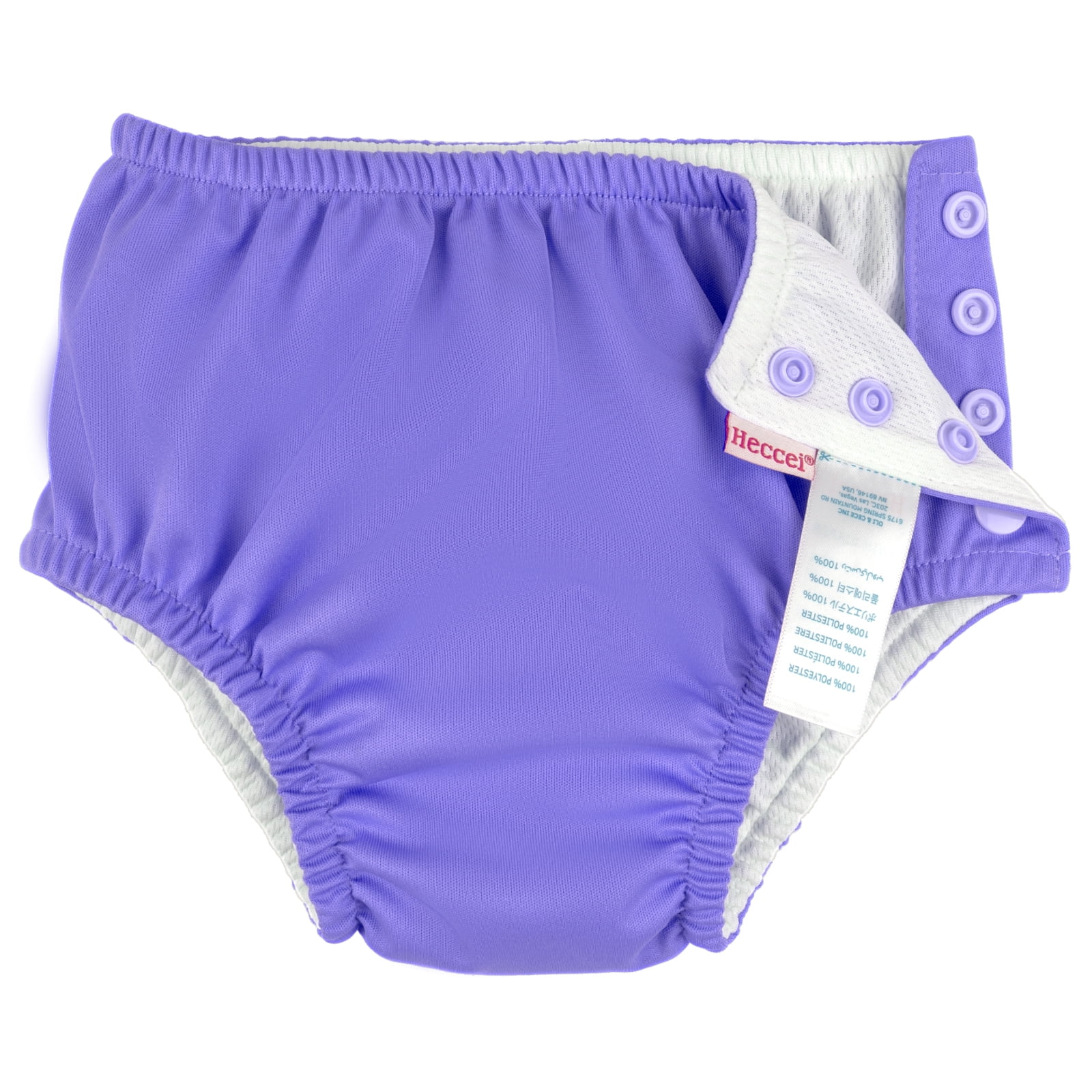 HECCEI Reusable Swim Diaper - Purple - 6M - Walmart.com