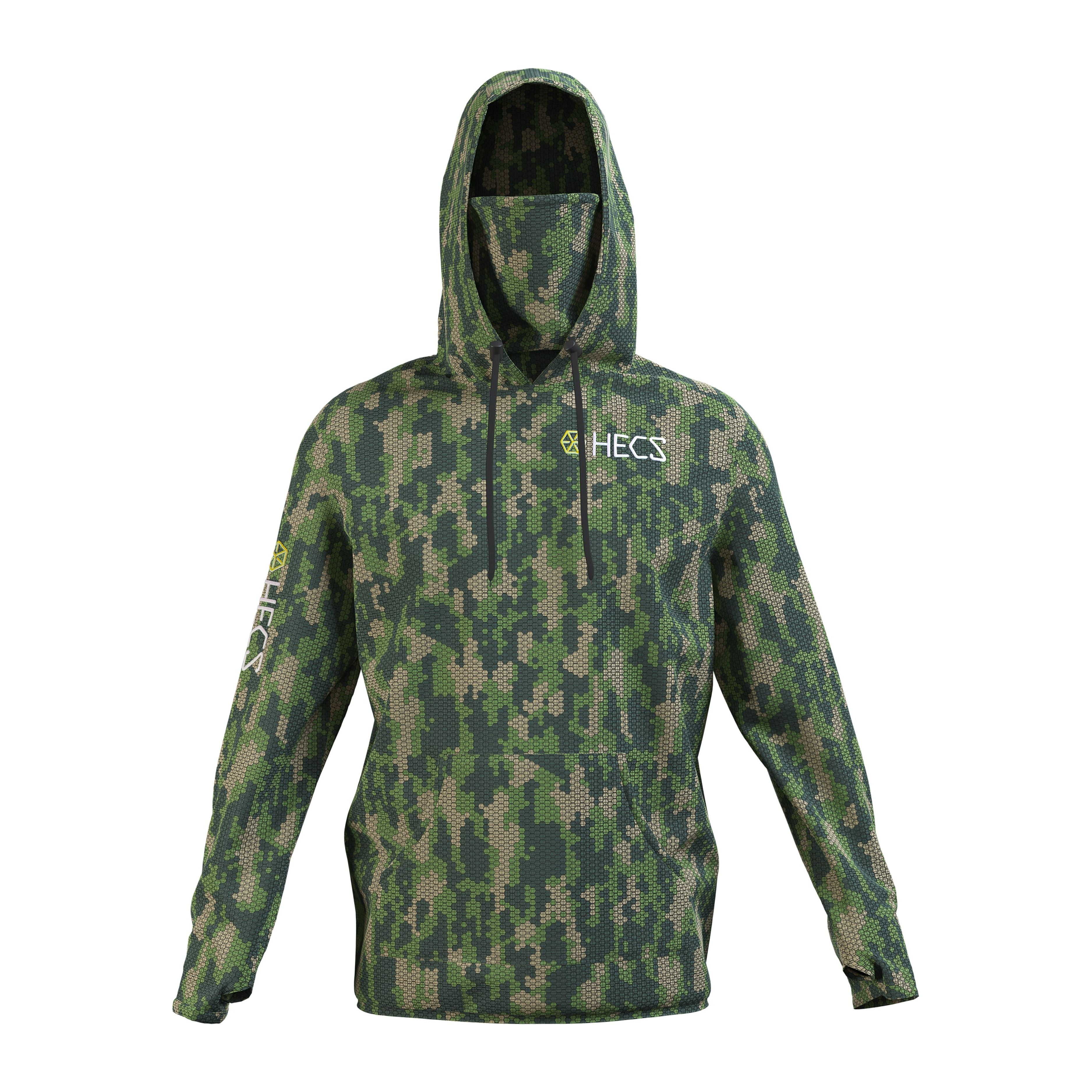 HECS Hunting Hoodie with Face Mask, Stealthscreen Technology, Unisex ...