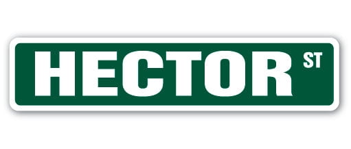 HECTOR Street Sign Childrens Name Room Sign | Indoor/Outdoor | 36" Wide ...