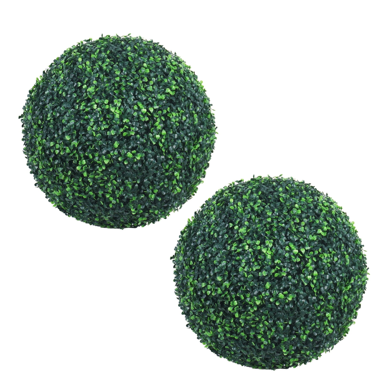 HEDGE MAZE 4 Layers Artificial Boxwood Topiary Ball, 2 Pcs 20 Inch Faux ...