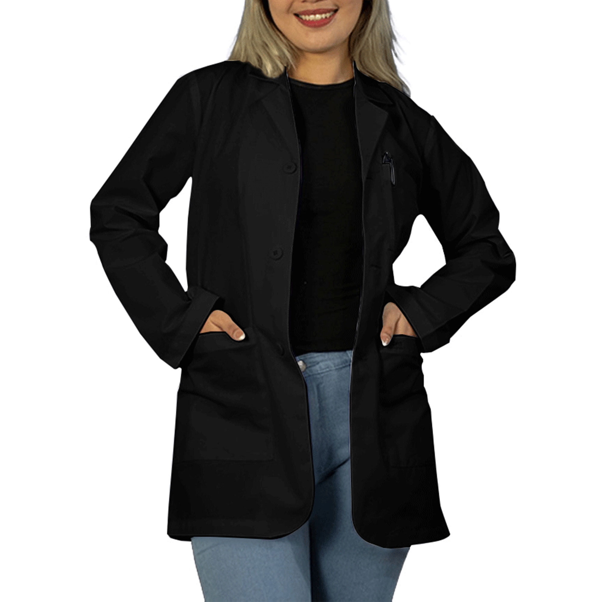 Heedfit Adult Breathable Comfortable Poly-Cotton Lab Coat, Classic Fit ...