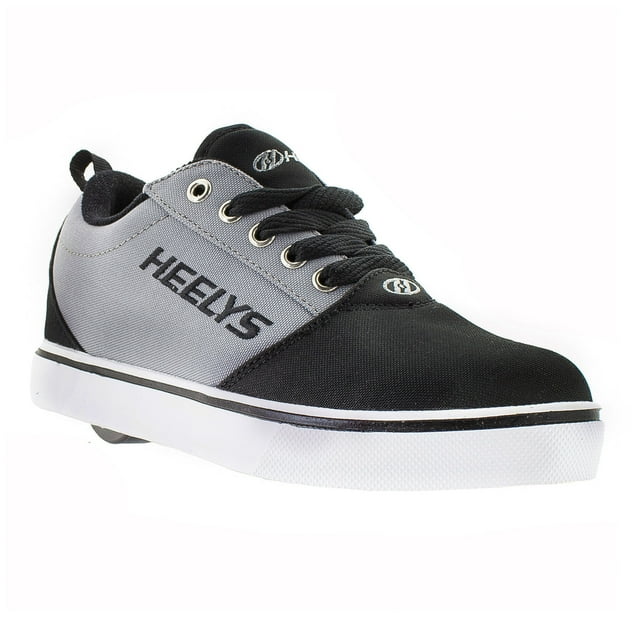 HEELYS Men's Pro 20 Black/Grey Canvas Style Roller Skate Sneakers with ...