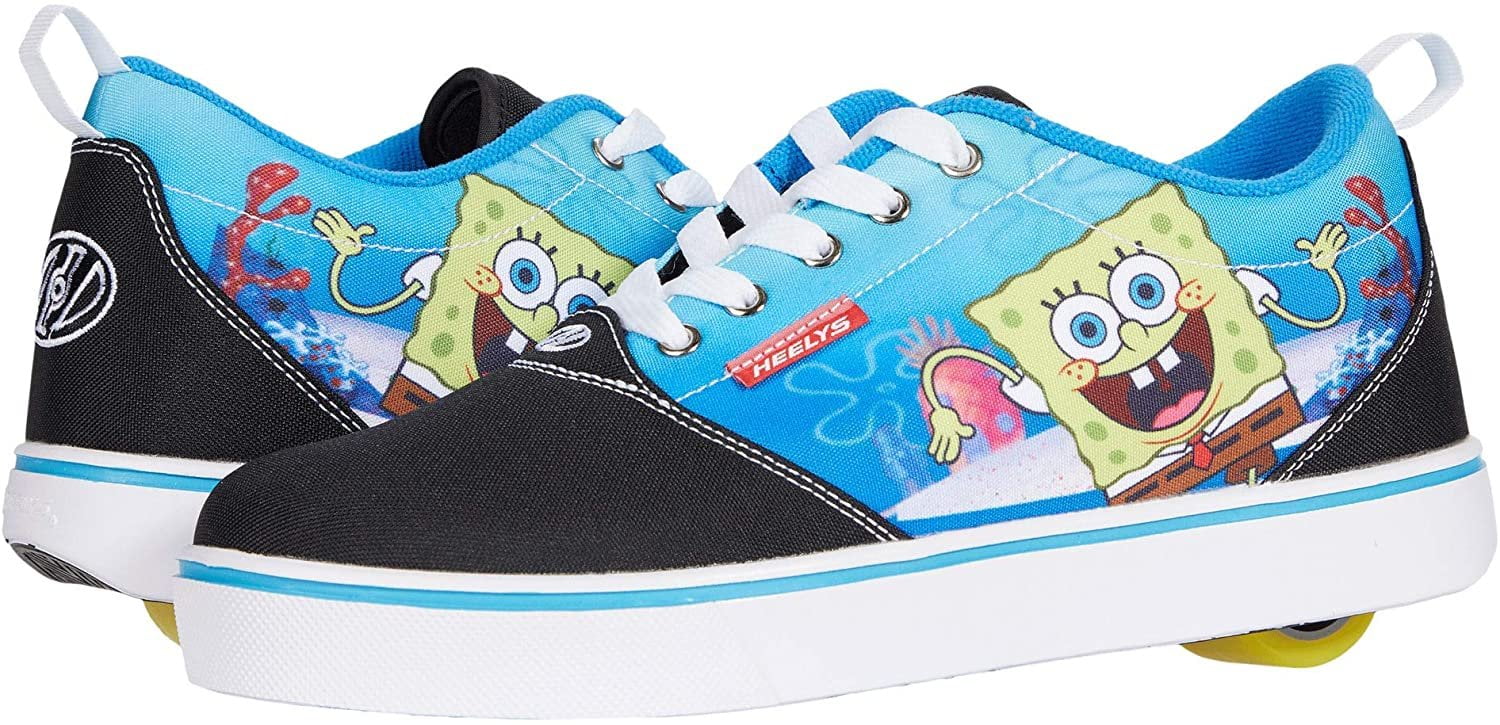 HEELYS Men's SpongeBob SquarePants Pro 20 Prints Wheeled Shoe Black ...