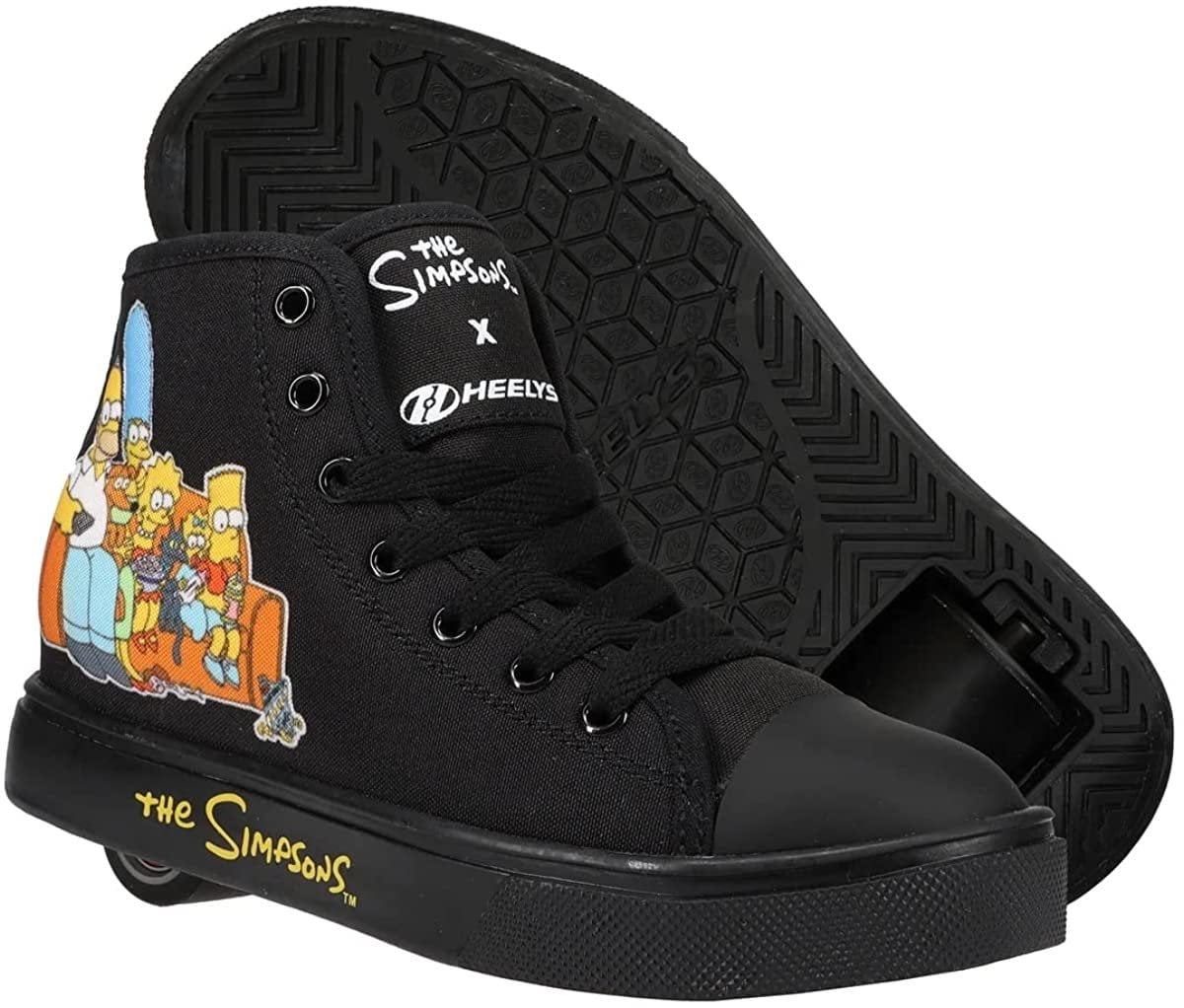 HEELYS Men's The Simpsons Hustle High Top Wheels Skate Sneaker Shoes 13 ...