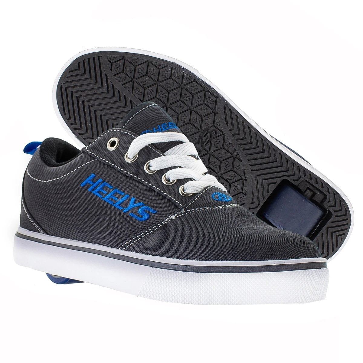 HEELYS Pro 20 Grey/White/Royal 4 Big Kid, 4 Men's, 5 Women's M ...