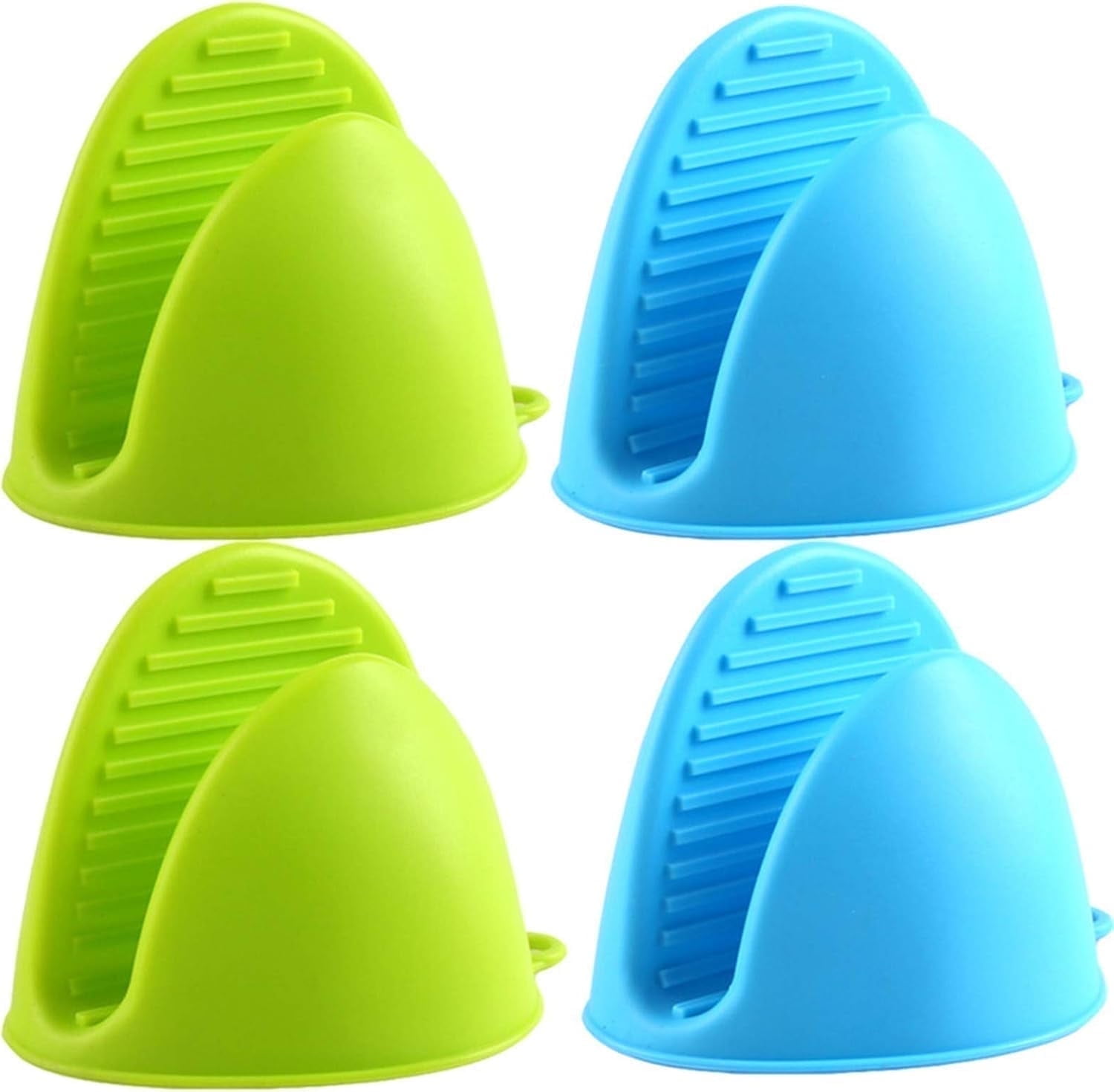 HEETLY Silicone Pinch Grips, 4-Piece Mini Oven Mitts & Pot Holders Set ...