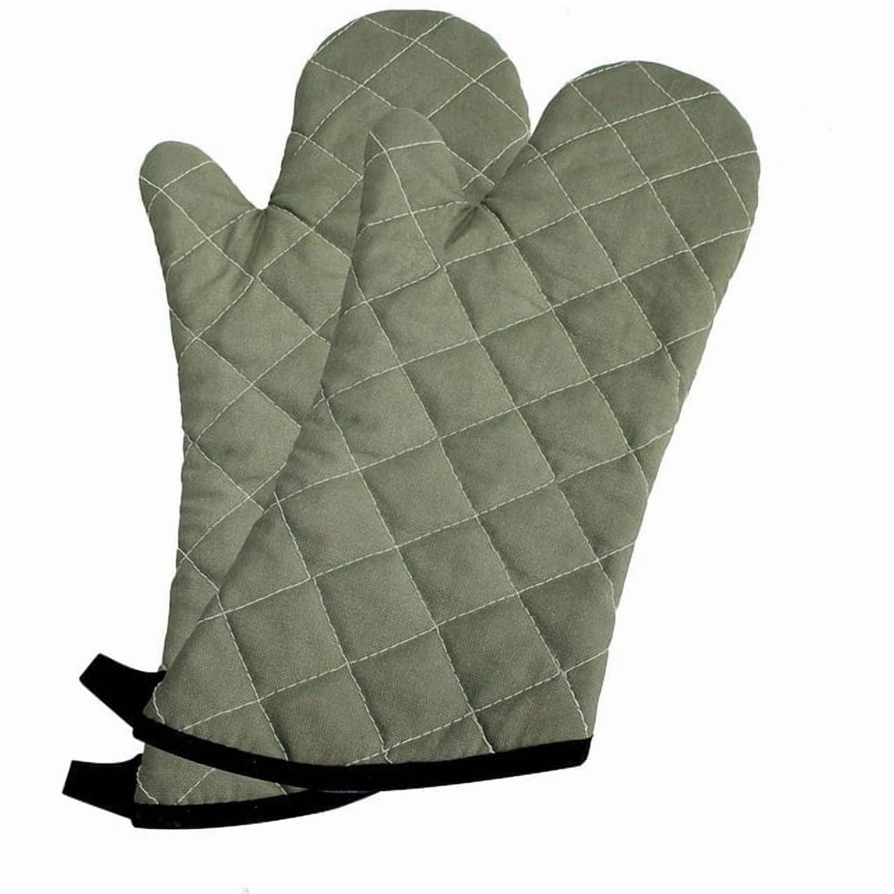 HEETLY 13-Inch Terry Cloth Commercial Oven Mitts, 1 Pair 425°F Heat ...