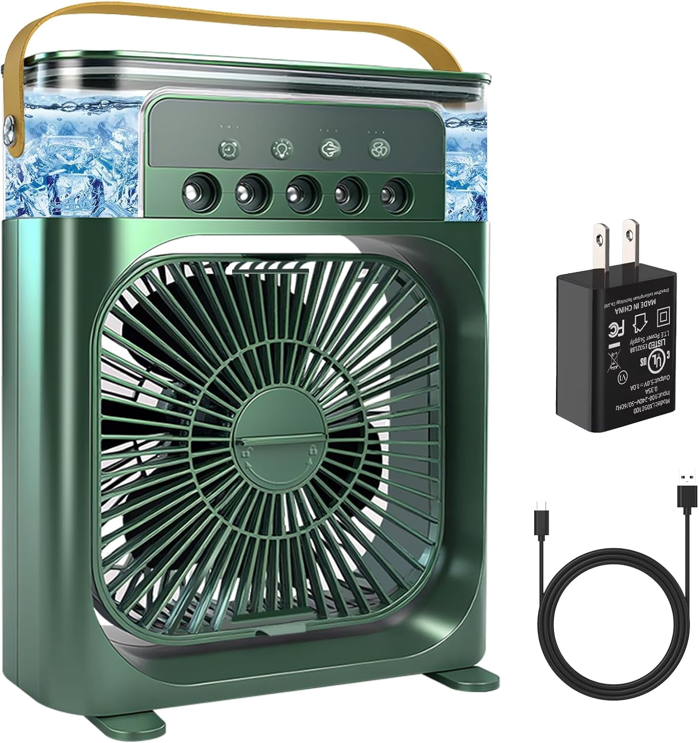 HEEYCEM Portable Air Conditioner Fan, Mini Evaporative Air Cooler with ...
