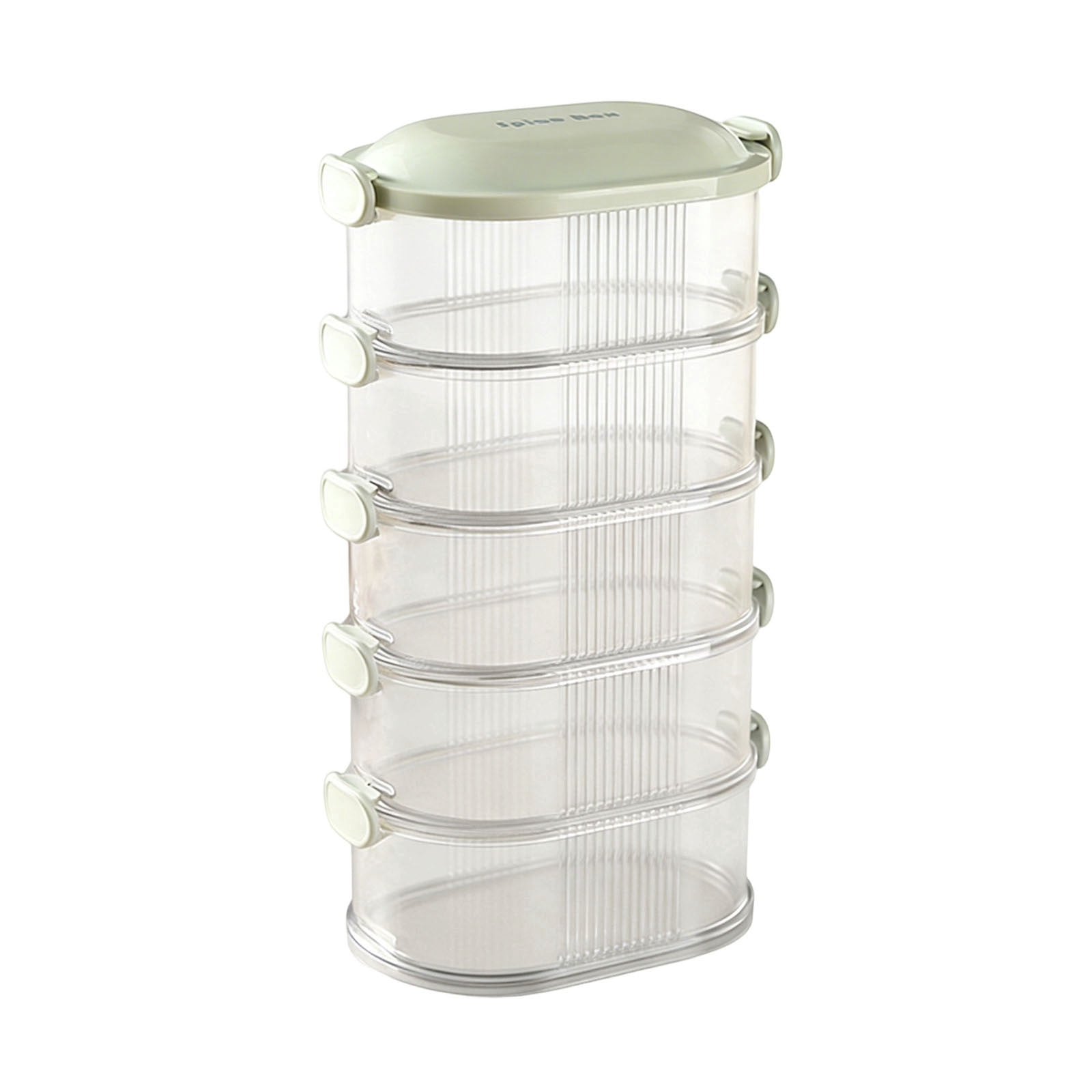 HEFEIYI Stackable Food Storage Containers for Kitchen Organization and ...