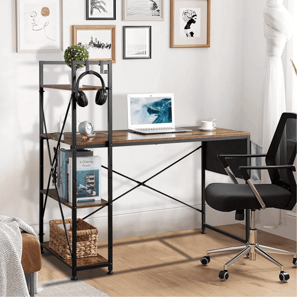 Bookshelf Desk Combo