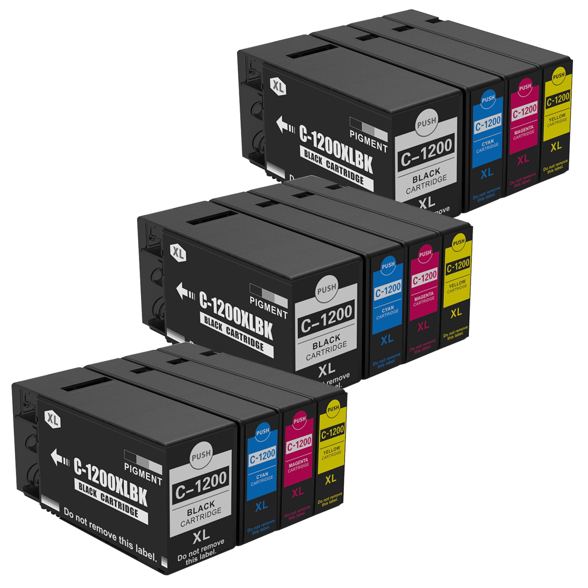PGI 1200XL 1200 Ink Cartridges 12 Pack Maxify Compatible for Canon ...