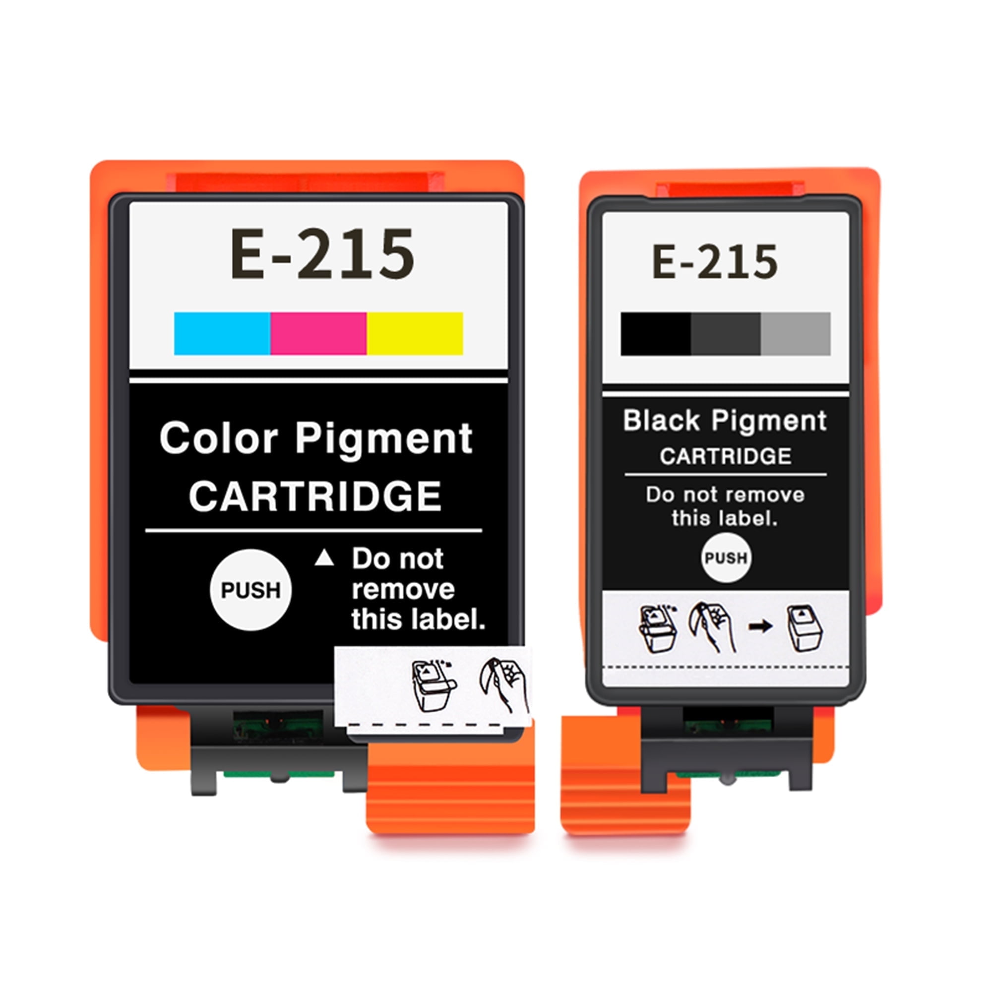 215 Ink Black & Color Cartridge Combo Pack Replacement for EPSON ...