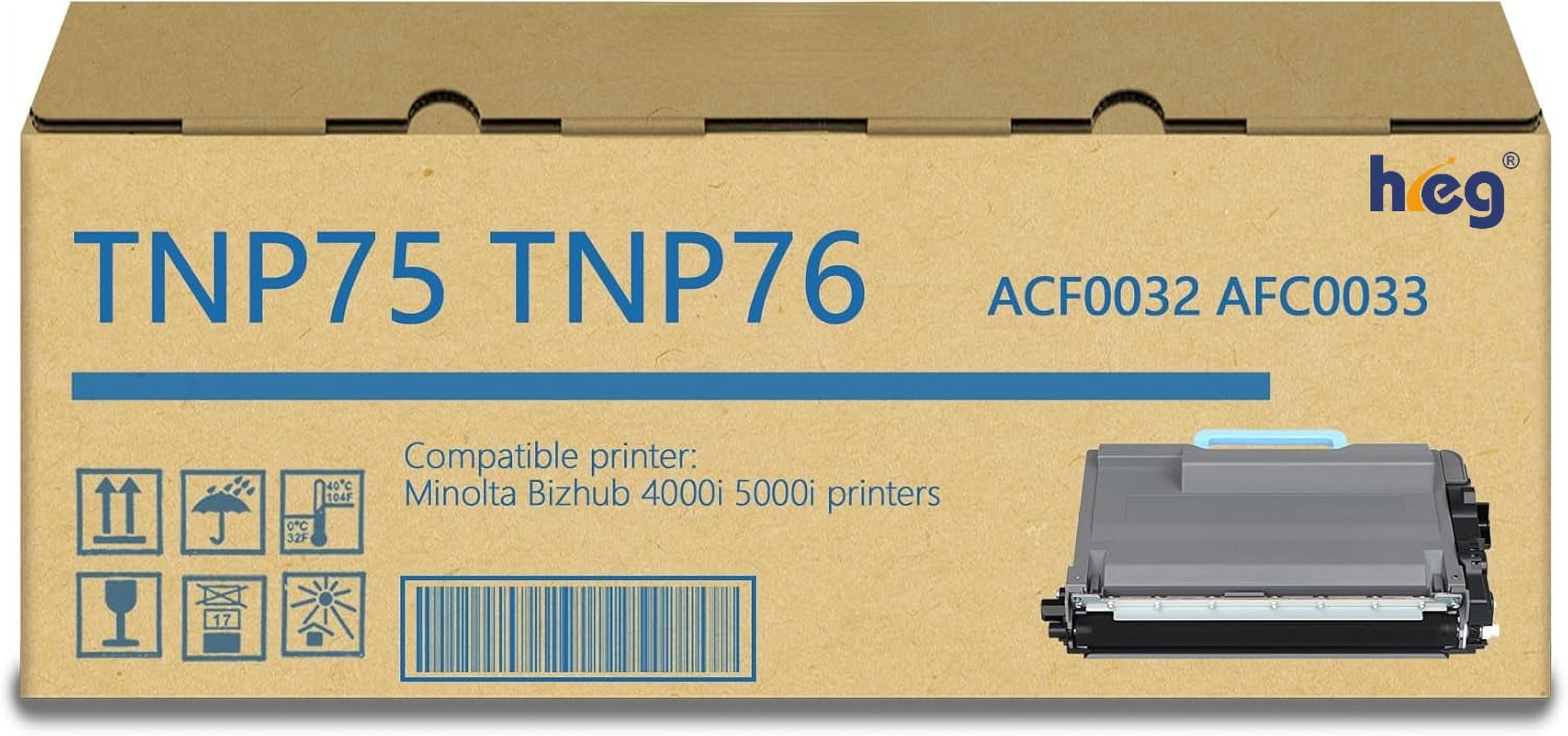 HEG TNP75 TNP76 Black Toner Cartridge ACF0032 AFC0033 Replacement for ...