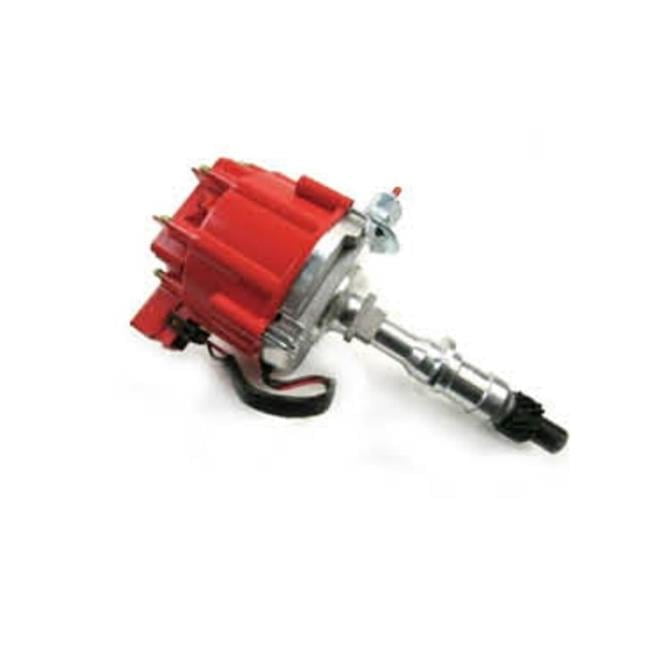 HEI Ignition Distributor Cap with 65K Coil for Pontiac 326-455, Red ...