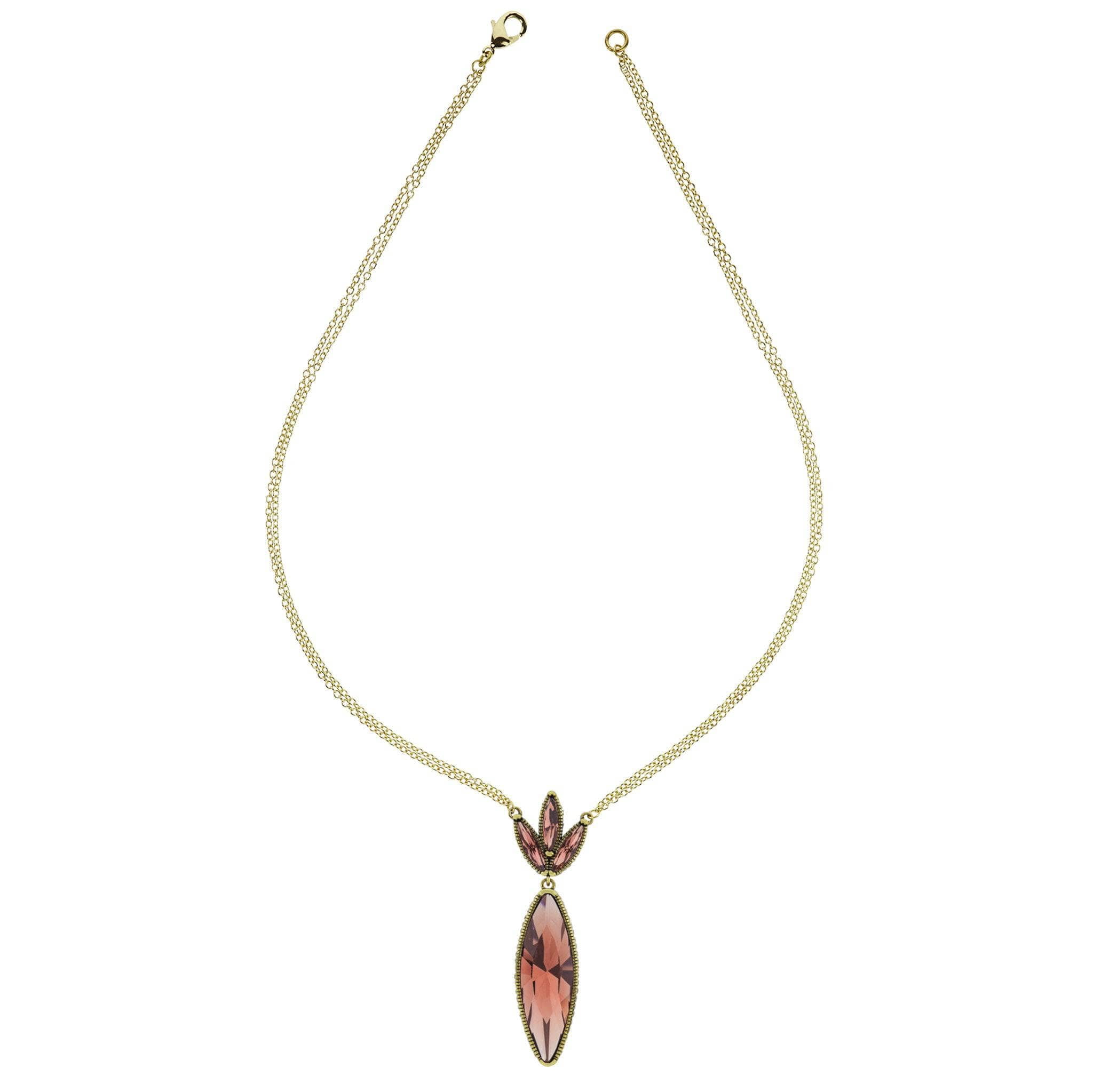 HEIDI DAUS®"Fabulous Feng Shui" Crystal Chain Statement Necklace ...