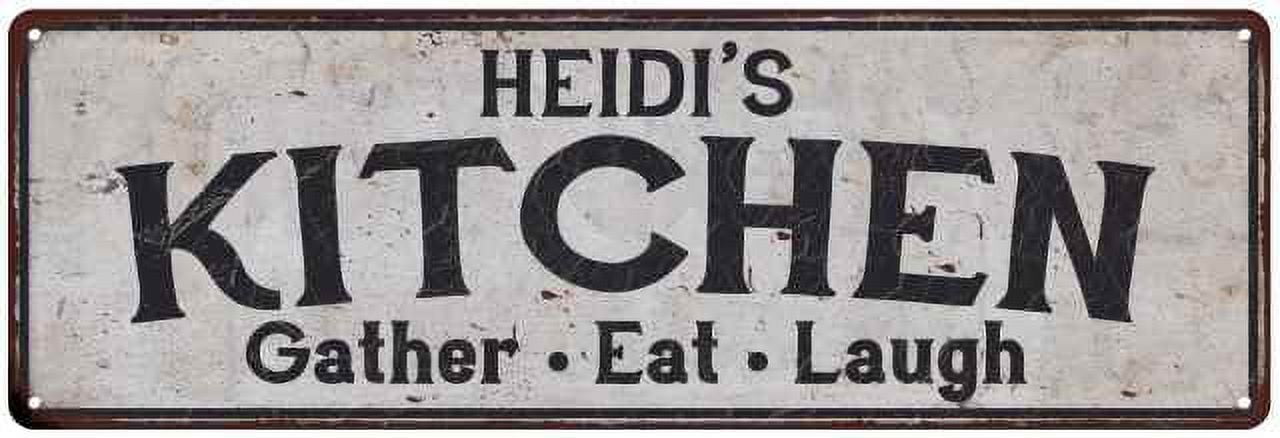 HEIDI's Kitchen Gift Rustic Chic Decor Gift 6x18 Sign 206180051178 ...