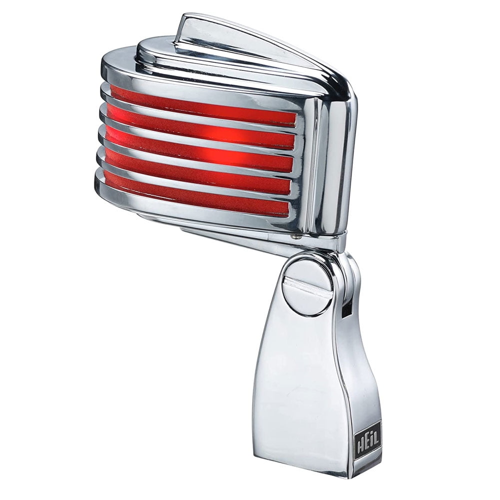 HEIL SOUND The Fin Chrome Body/Red Led Microphone (THE-FIN-RED ...