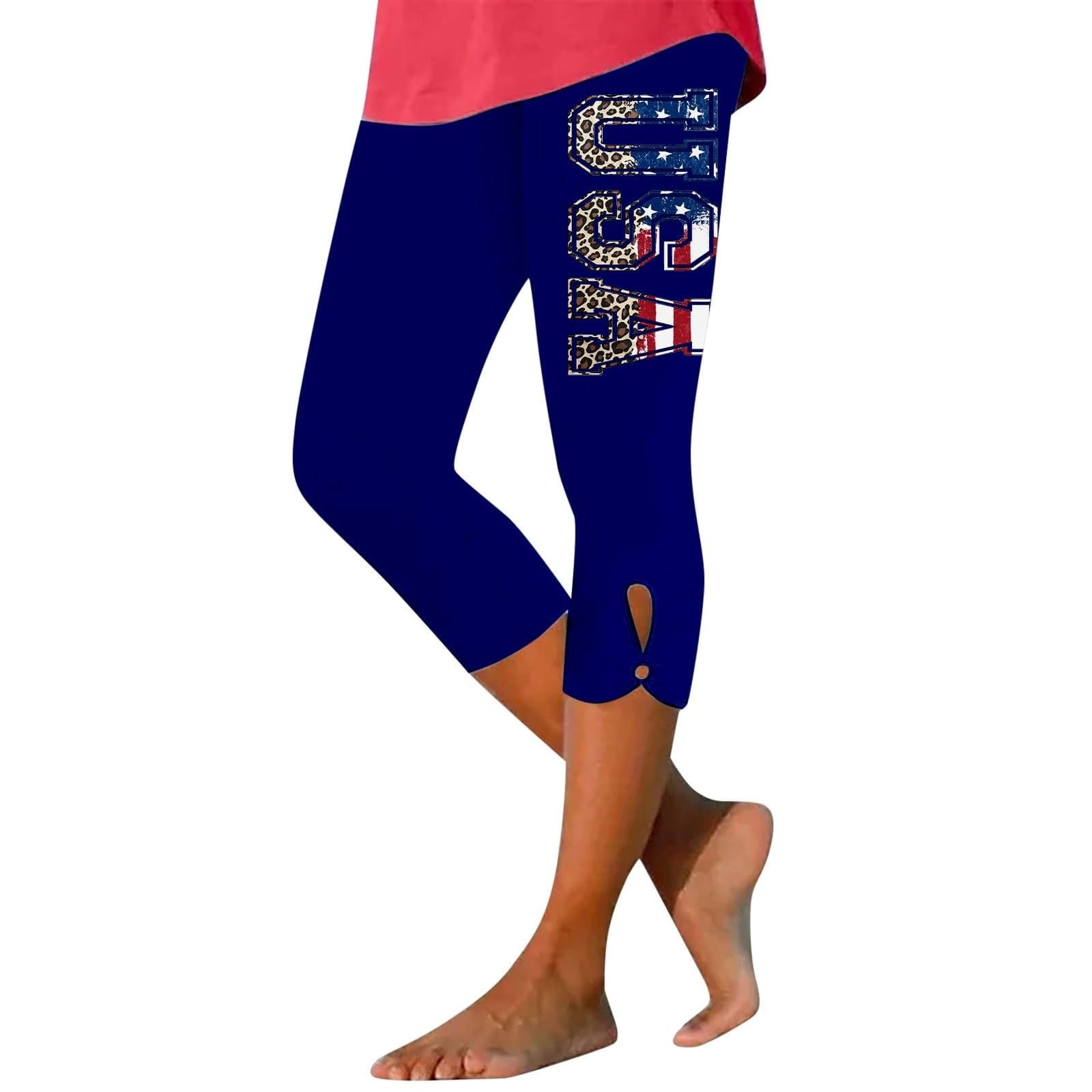HEILAU 4th of July Capri Leggings for Women American Flag 2025 Outfits ...