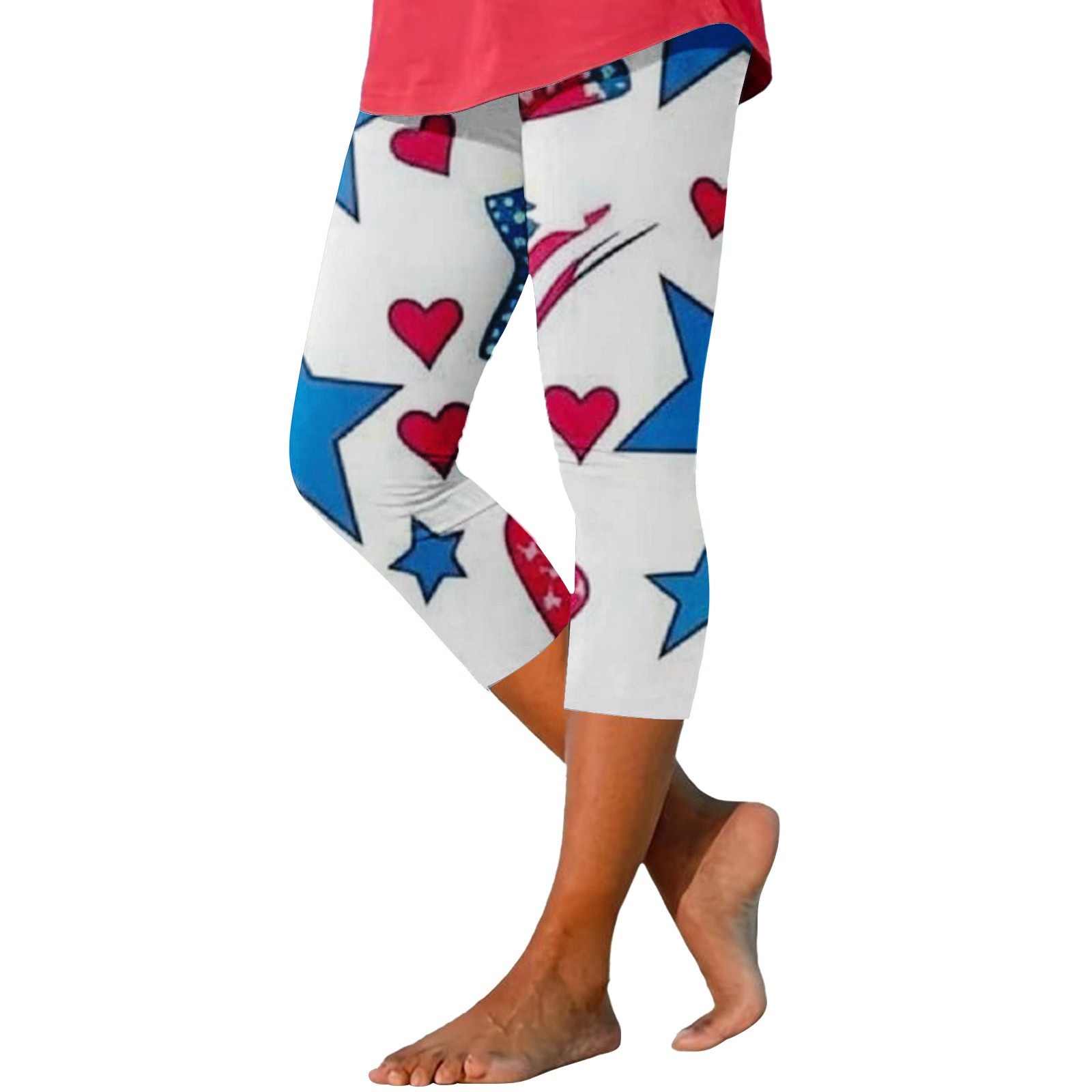 HEILAU Indenpendence Day Leggings for Women High Waisted American Flag ...