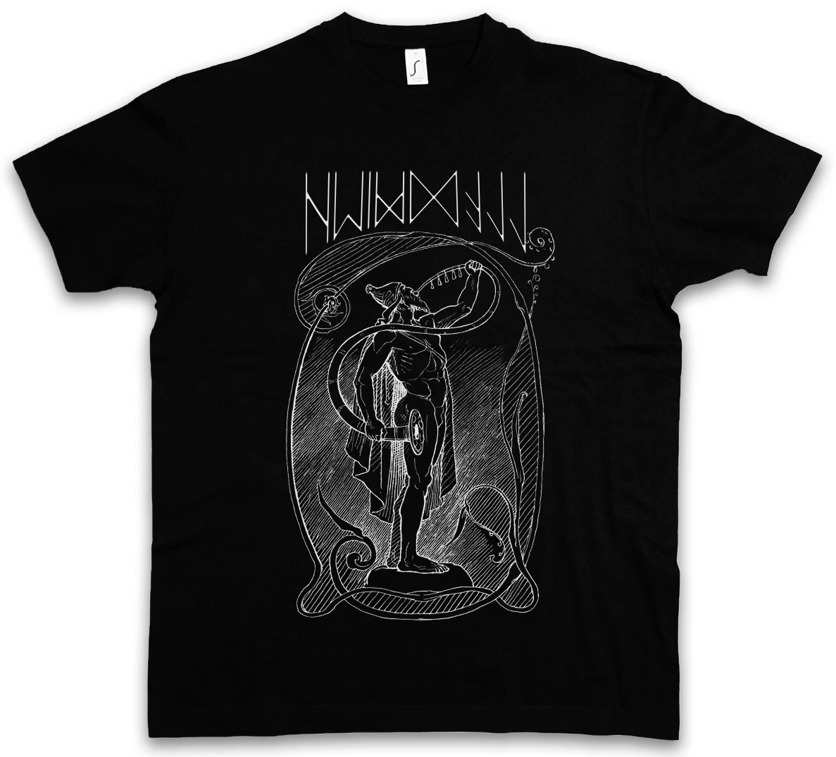 HEIMDALL T-SHIRT Heimdallr Norsemen God Gjallarhorn BifrĂ¶st Walhall Walhalla - Walmart.com