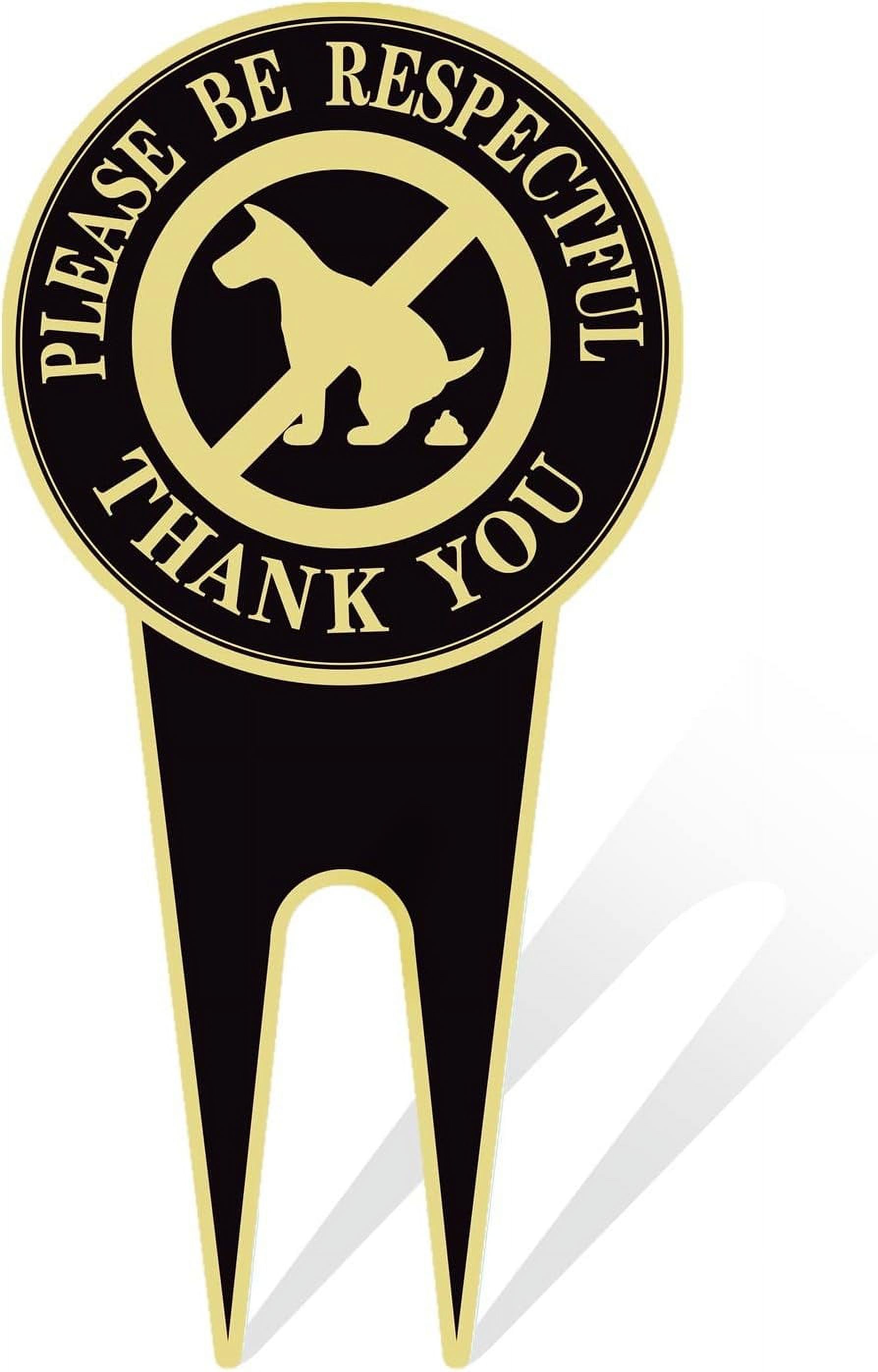 HEIOKEY Double Sided No Dog Pooping Sign with Stake 12" x 6" - Sign ...