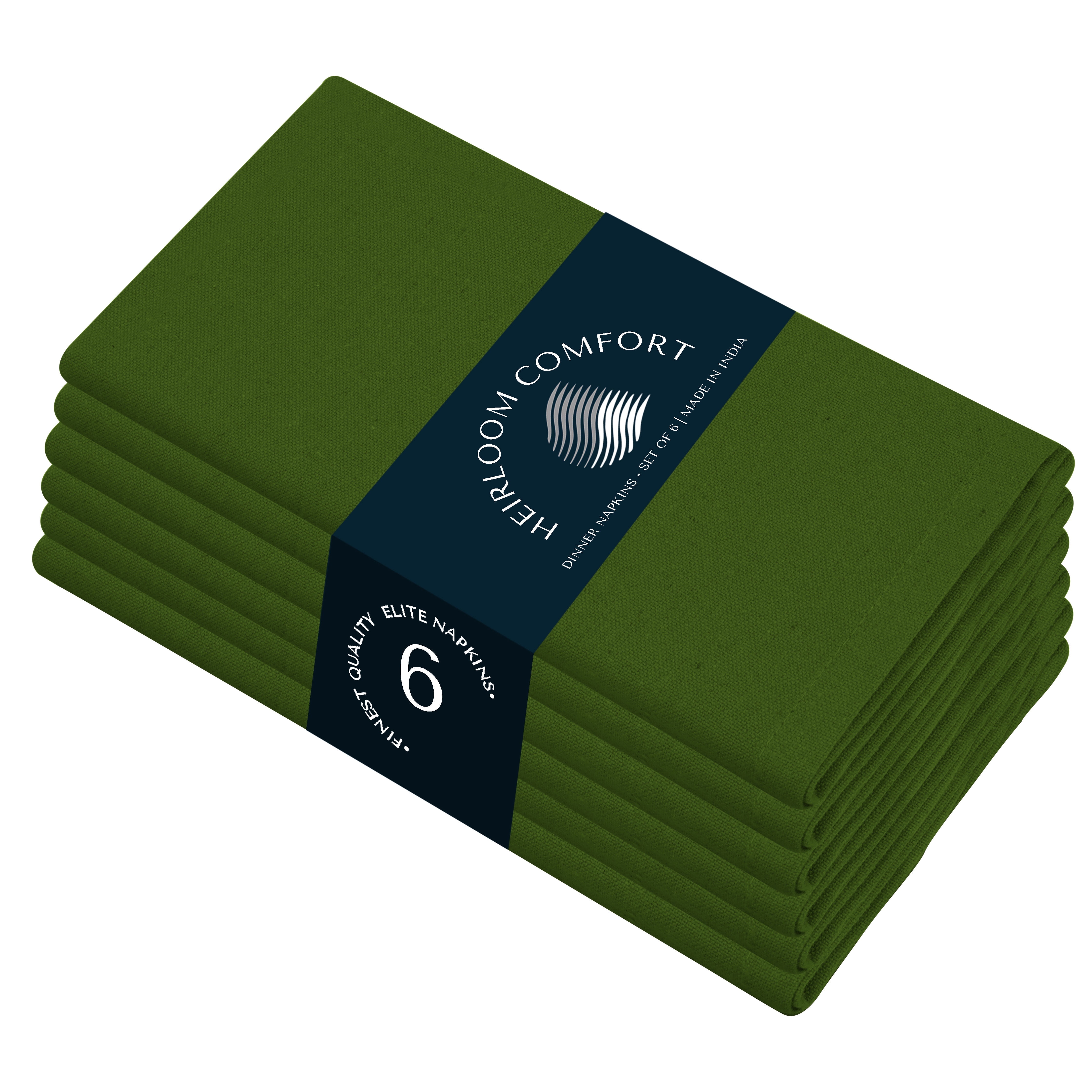 HEIRLOOM COMFORT Mint Green Cloth Napkins 17 x 17 Inches - Set of 6 - Soft, Absorbent, Reusable ...