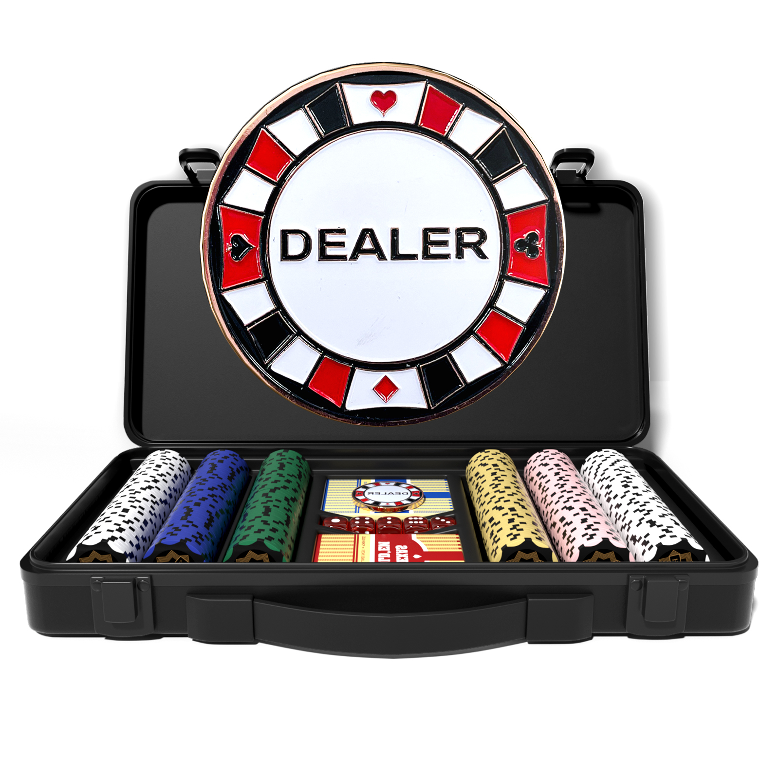 48-Inch Poker Table Top and 500 Chips Set – Foldable Topper with Space ...