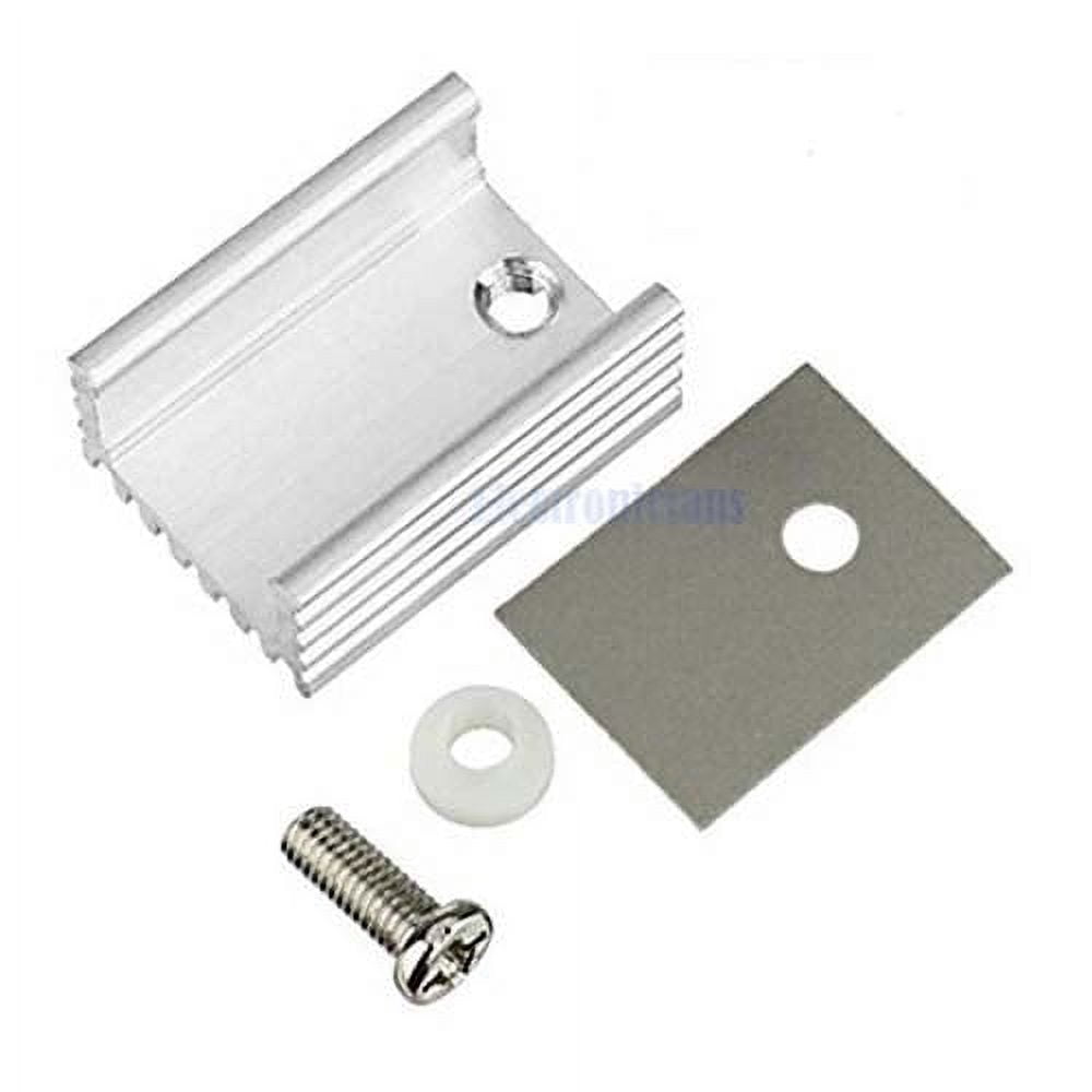 HEJH-2032YY - HEATSINK TRANS TO220 20X15X10MM KIT WITH INSULATOR AND ...