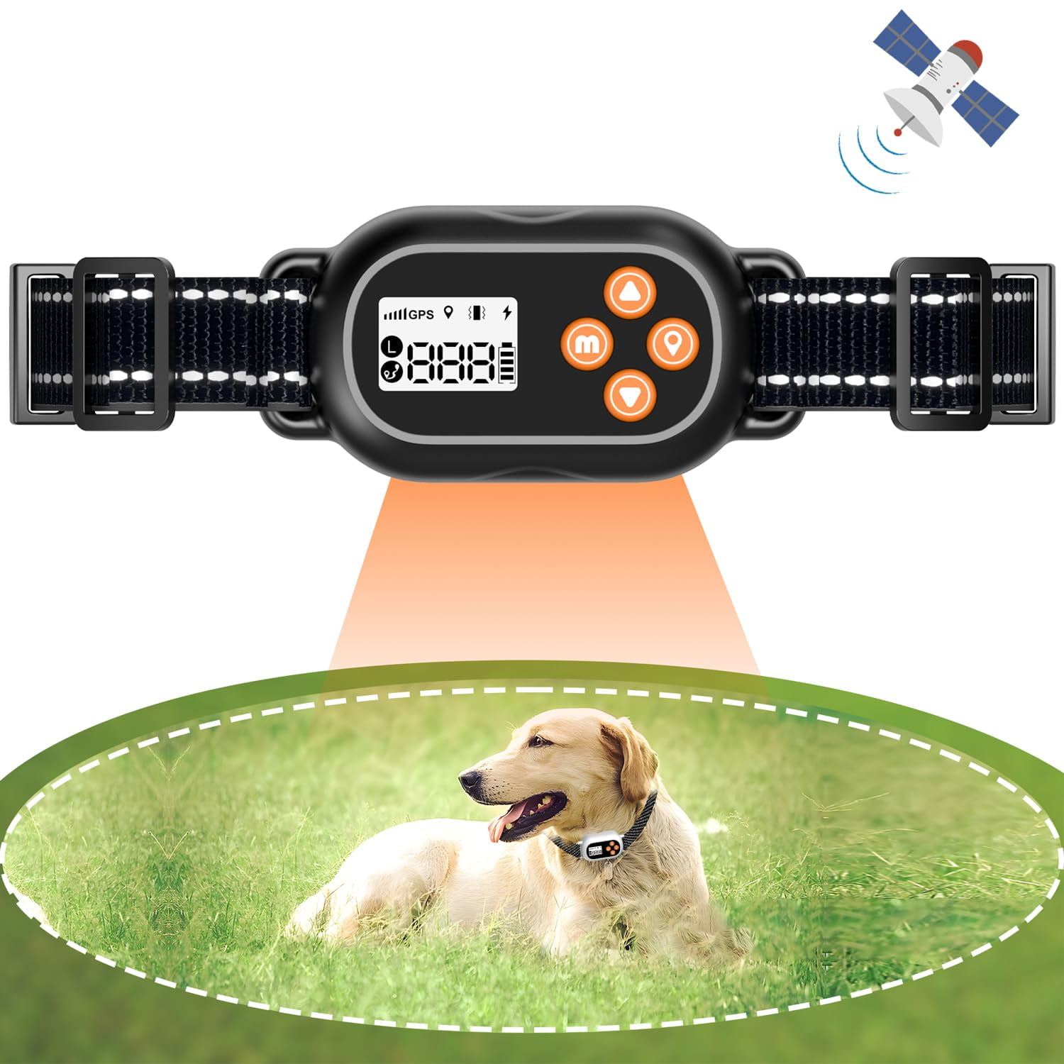 HEJOHJY® Wireless Dog DHF10 - GPS Dog Collar System, IPX7 Waterproof ...