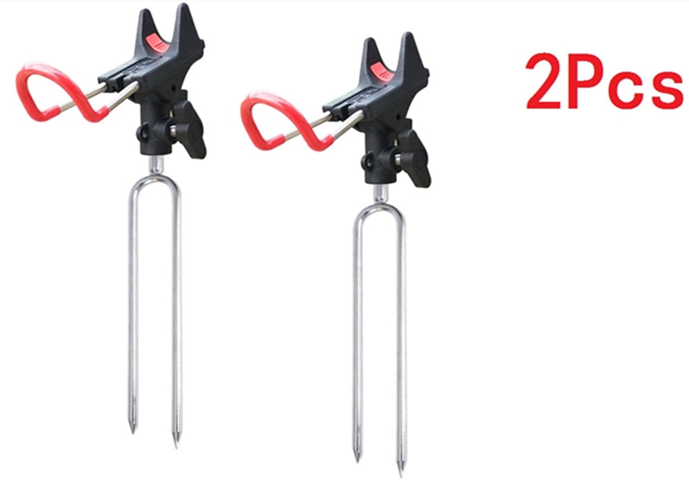 HEJULIK 2 Pcs Upgraded Rod Pole Holders for Bank Fishing，Fishing Rod ...