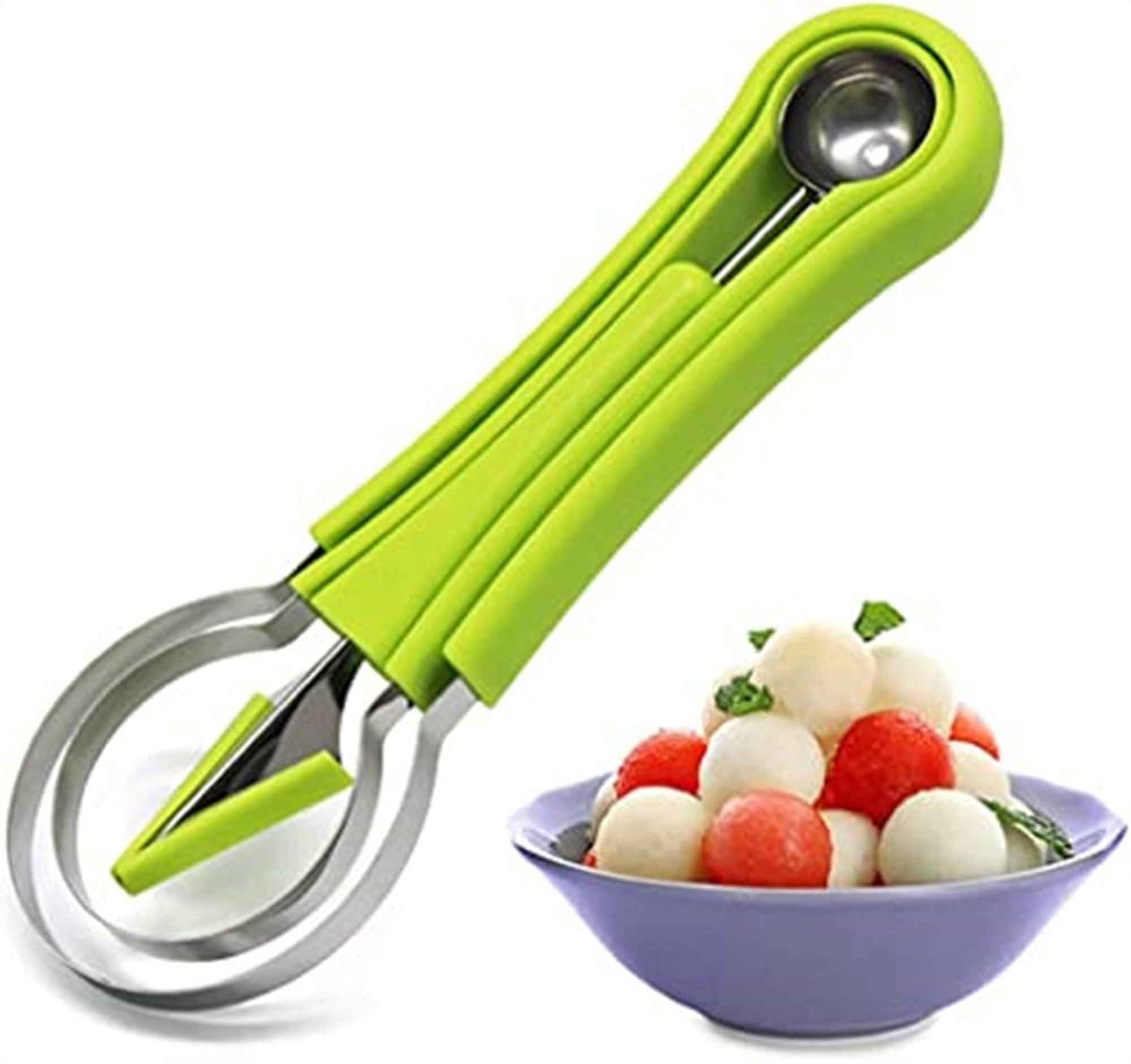 HEJULIK 3 in 1 fruit tool set fruit carving, fruit spatula seed remover ...