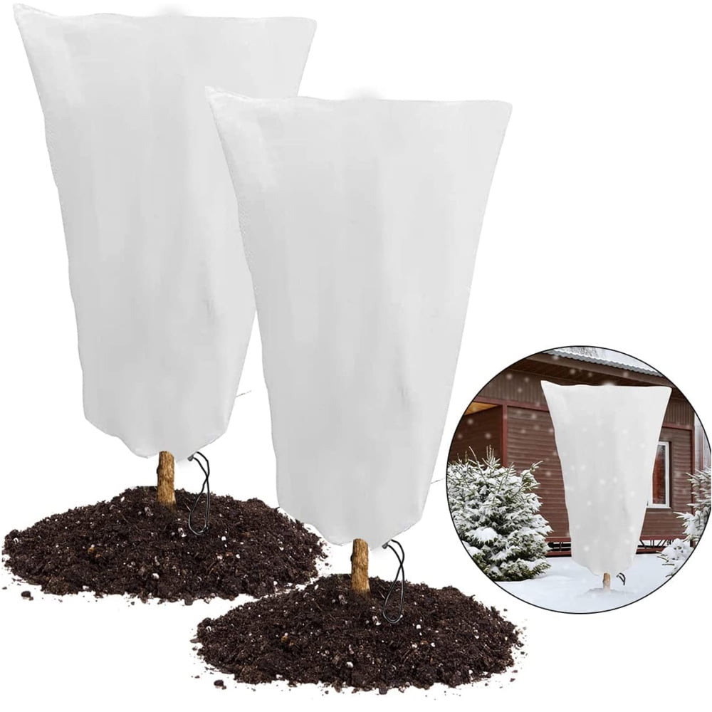 HEJULIK 31” x 47" Plant Covers Freeze Protection, Reusable Plant Frost ...