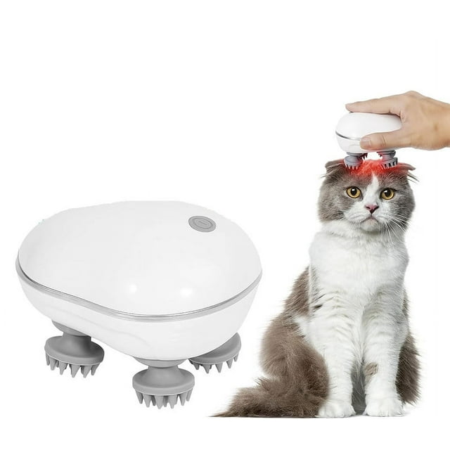 HEJULIK Electric Cat Massager, Handheld Pet Massager for Indoor Cats ...