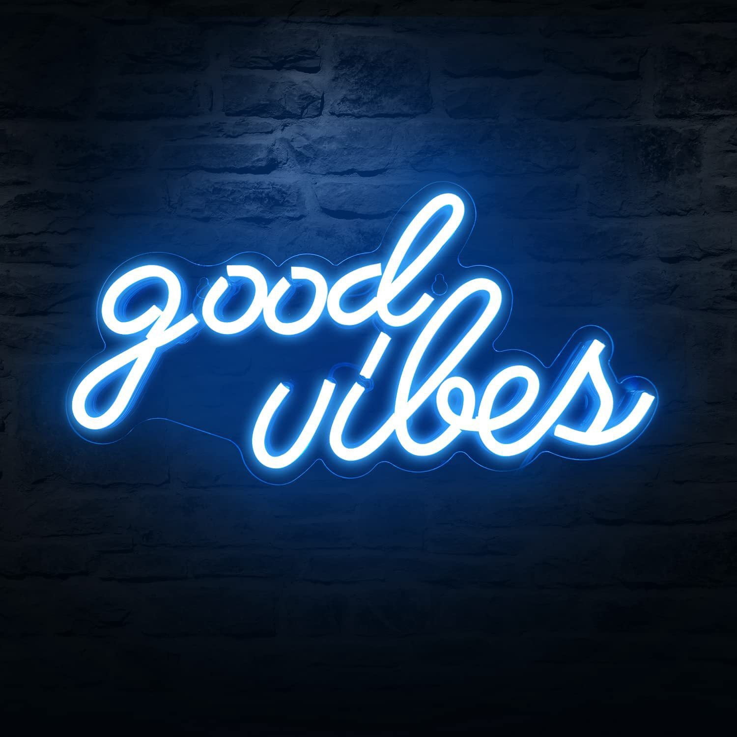 HEJULIK Good Vibes Neon Sign, USB Powered, Neon Sign for Bedroom ...