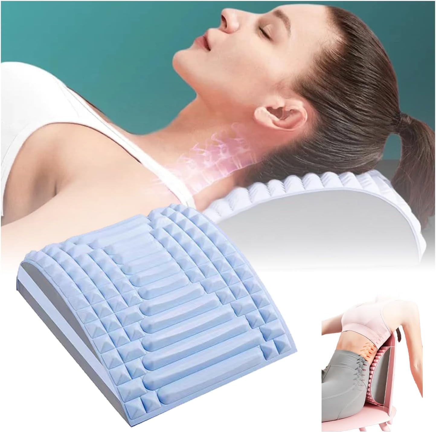 HEJULIK Neck & Back Stretcher,Back Neck Cracker for Lower Back Pain ...