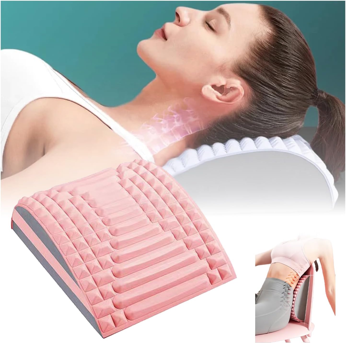 HEJULIK Neck & Back Stretcher,Back Neck Cracker for Lower Back Pain ...