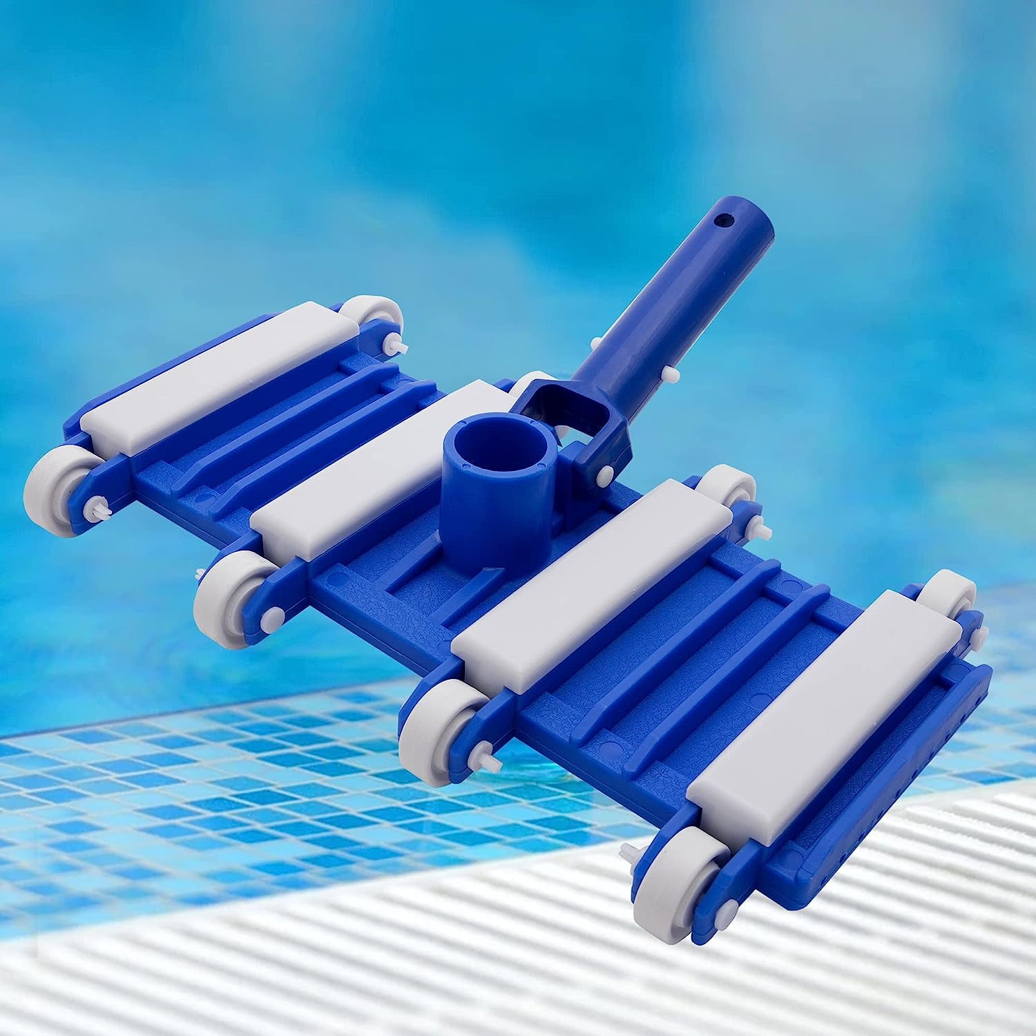 HEJULIK 14" Heavy Duty Pool Vacuum Head with Suction, Brush Cleaning ...