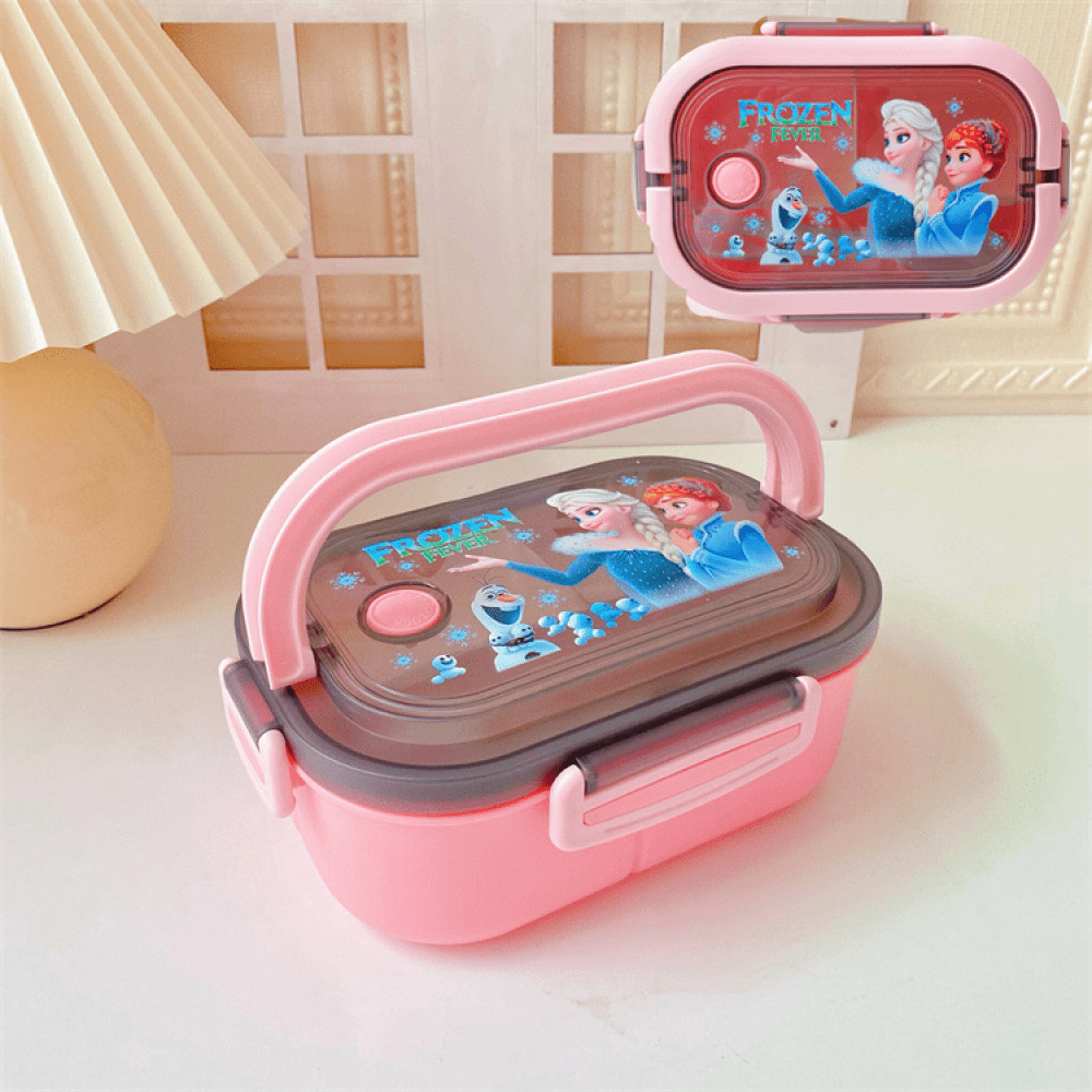 HELANHO 1200ML Double-Layer Lunch Box - Cute Cartoon Frozen Bento Box ...