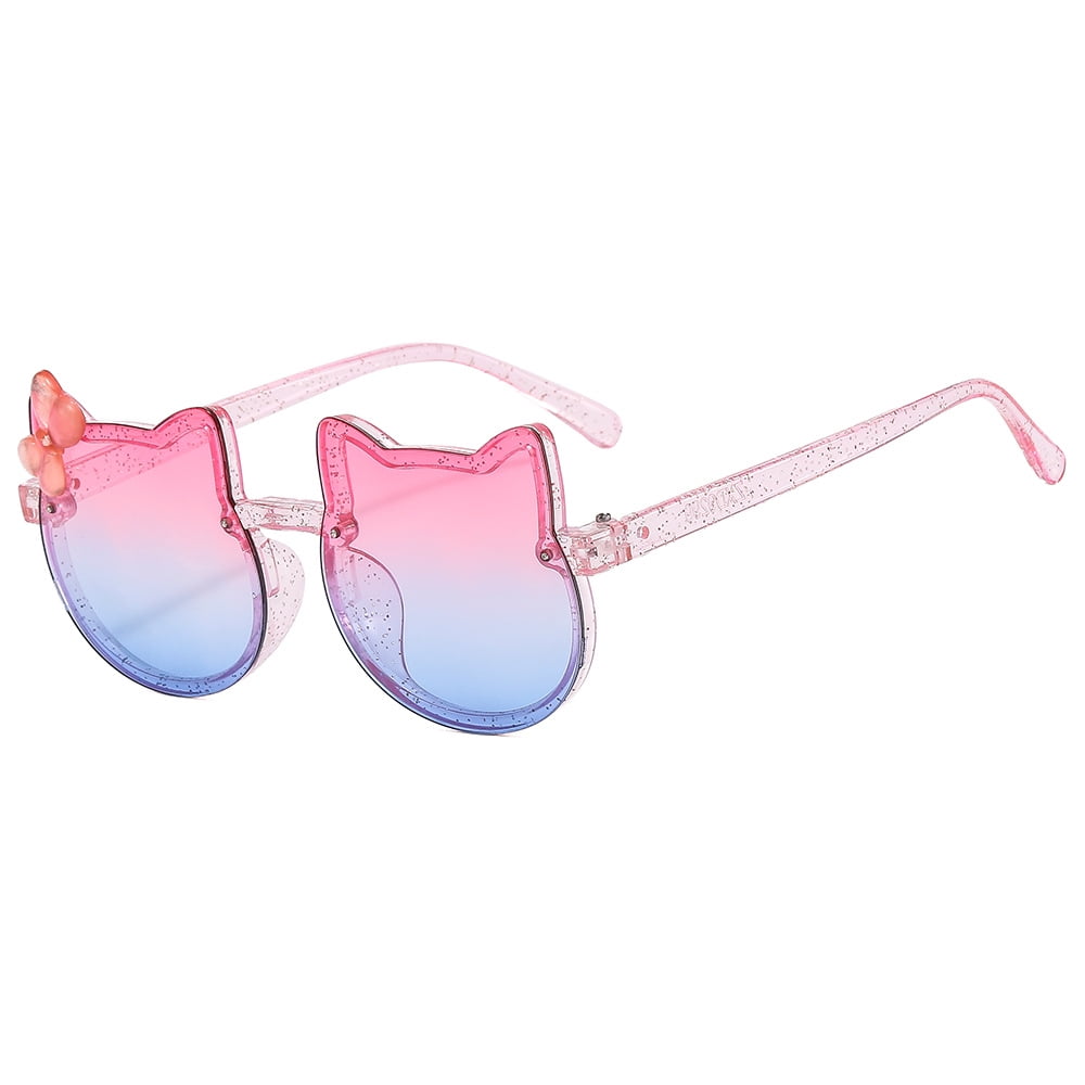 HELANHO 2PCS Cartoon Hello Kitty Sunglasses - Cute Anime UV400 ...