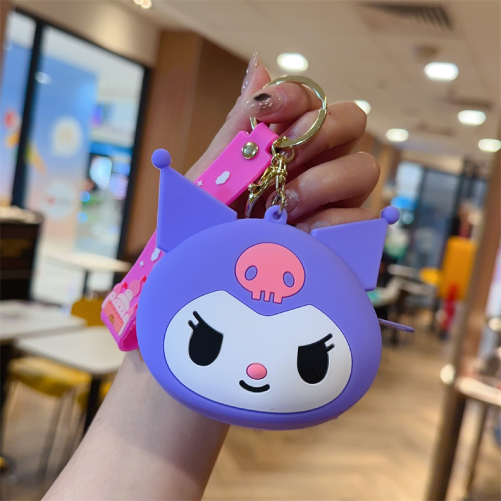 HANNTAOO Cute Cartoon Sanrio Anime Coin Purse Keychain - Kawaii Wallet ...
